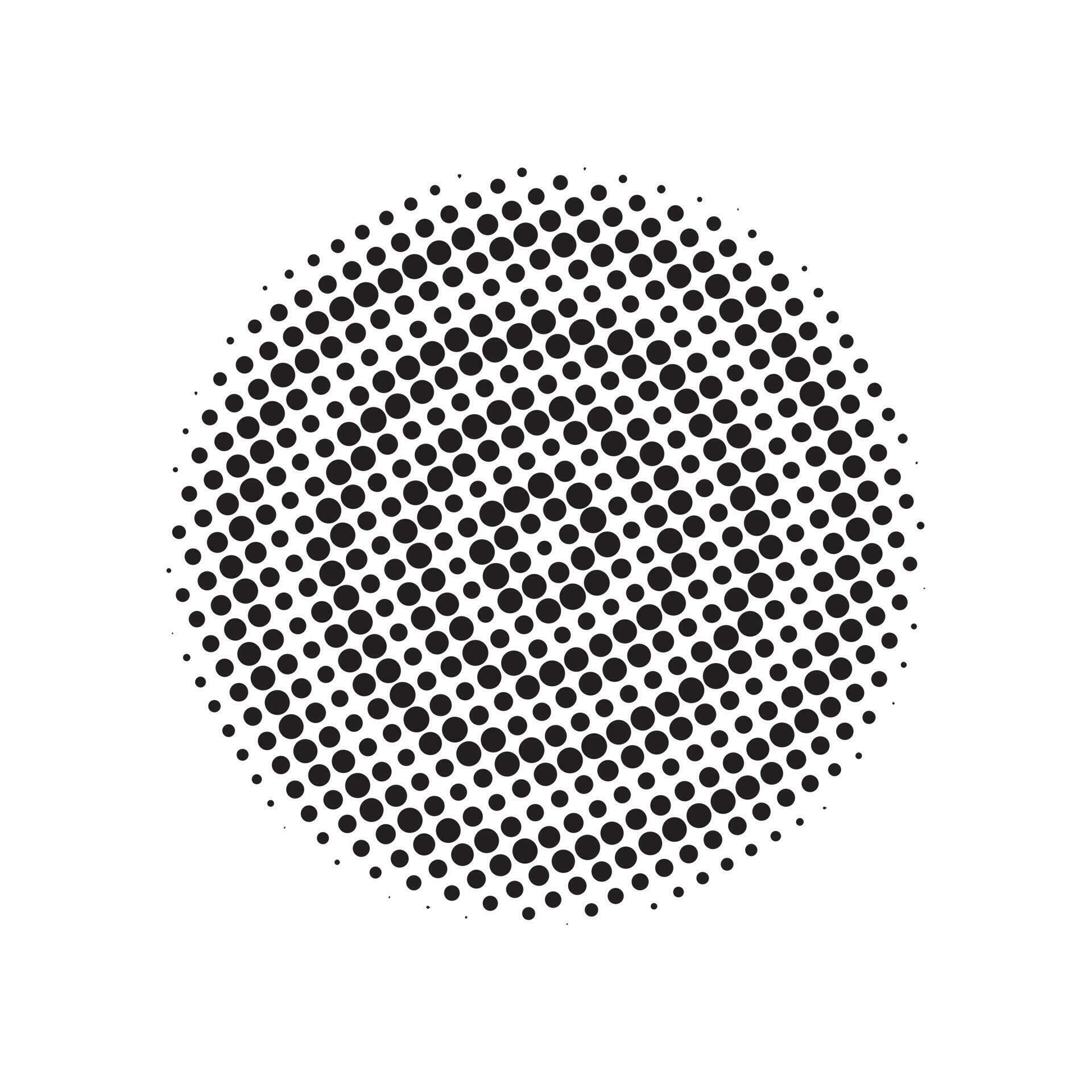 Halftone Circular Dotted Frame Design 13332802 Vector Art At Vecteezy
