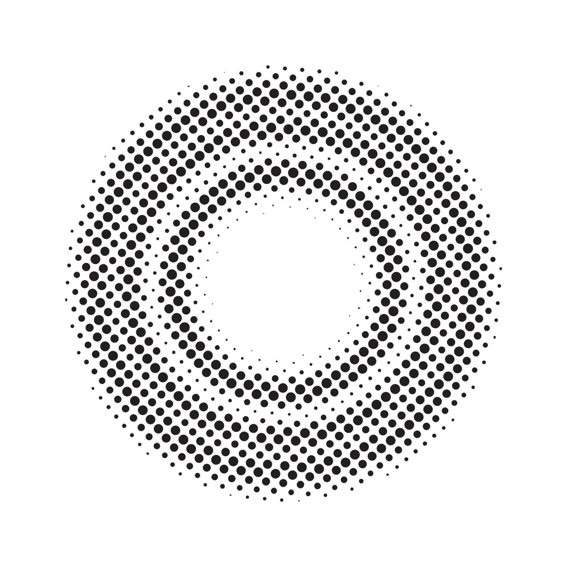 Circle Halftone Pattern Background 13332899 Vector Art At Vecteezy