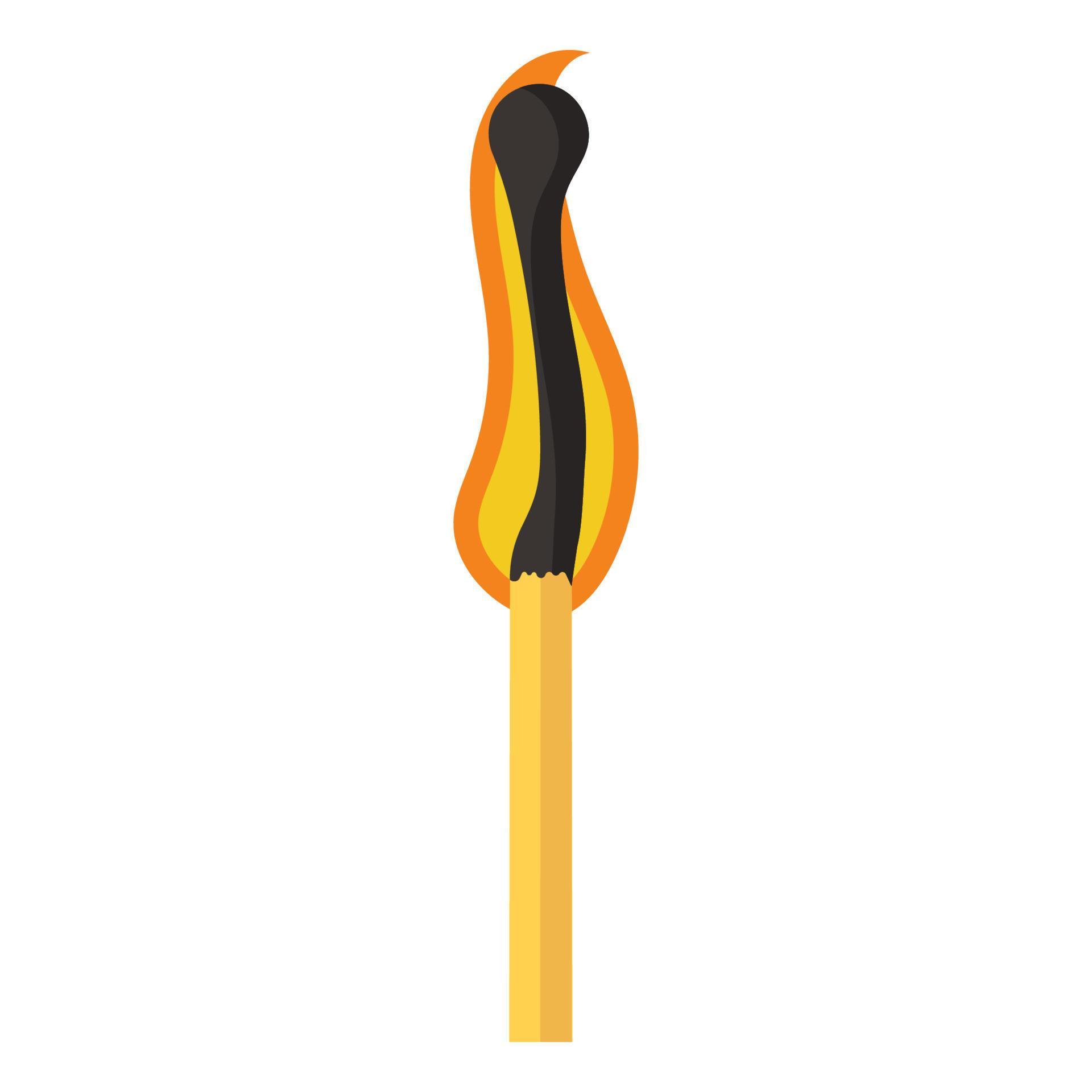 Burning match animation and flame ignite wooden stick. Matchstick fire sequence isolated icon ...