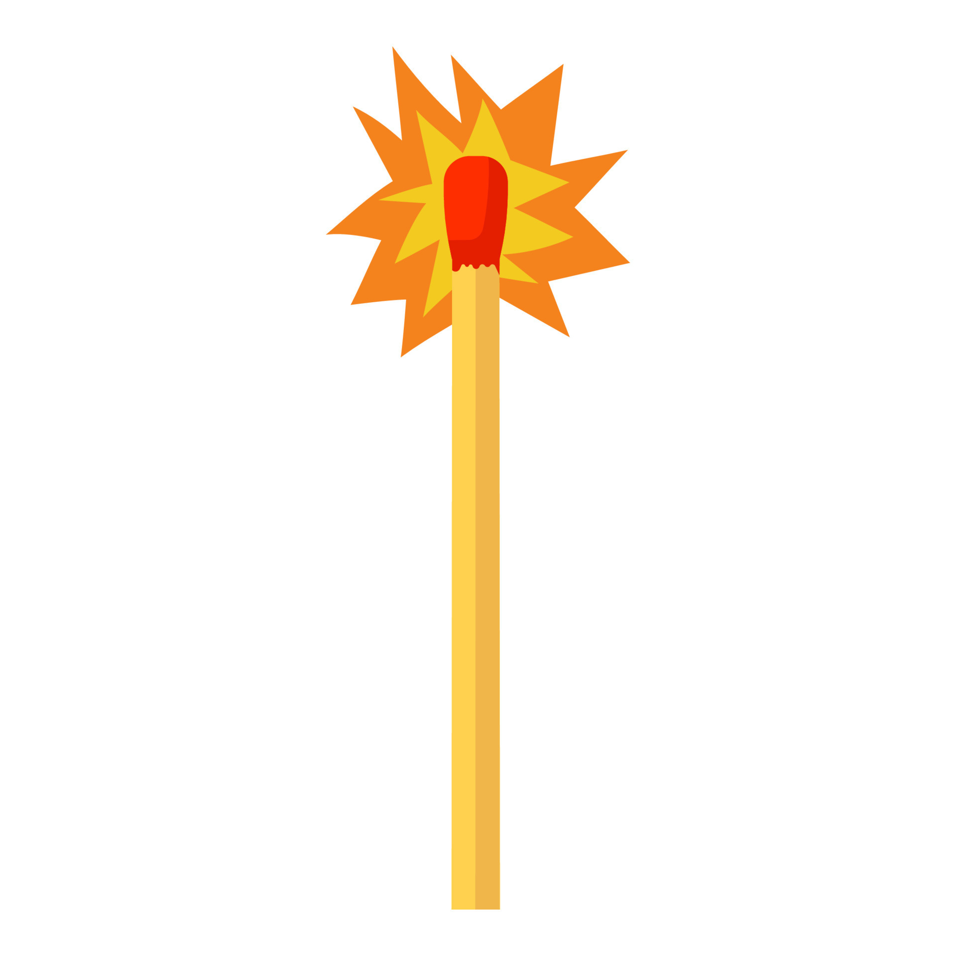 Burning match animation and flame ignite wooden stick. Matchstick fire sequence isolated icon ...