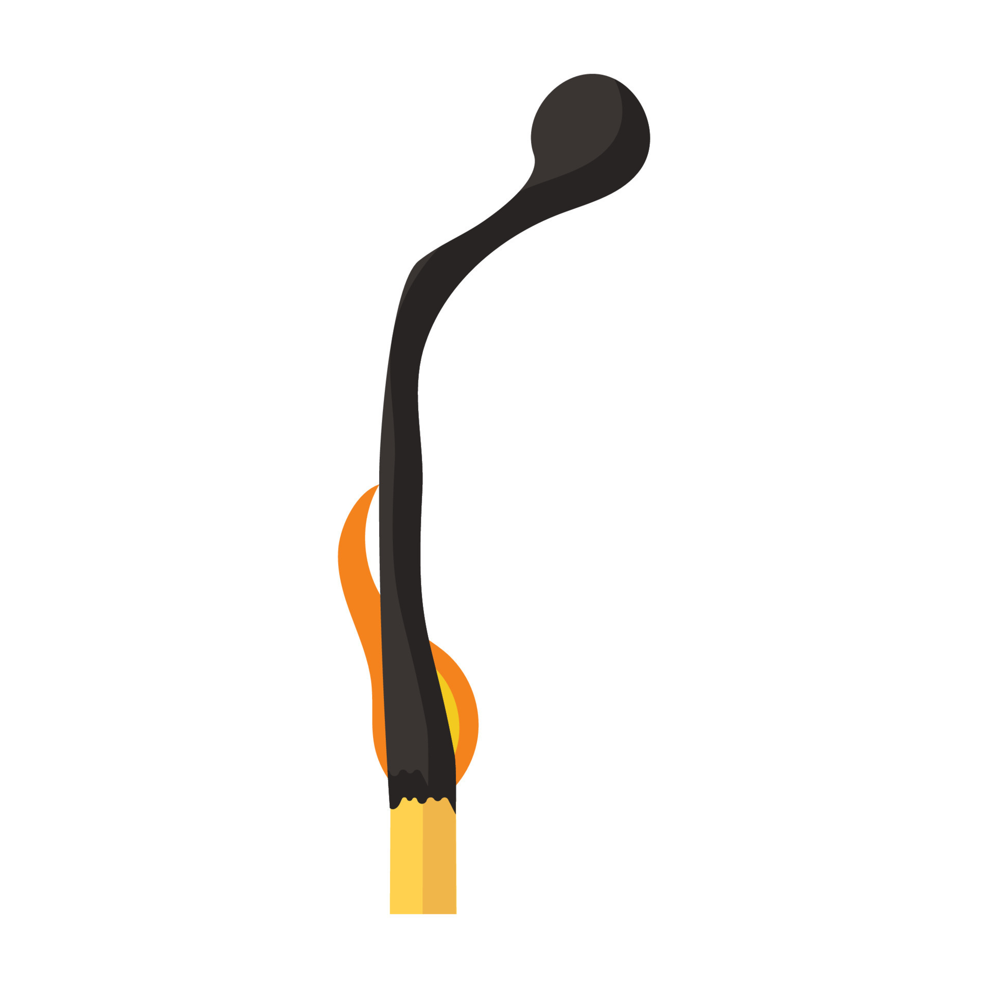 Burning match animation and flame ignite wooden stick. Matchstick fire sequence isolated icon ...