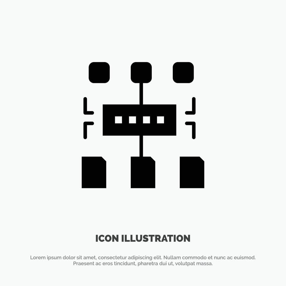 Algorithm Program User Document Solid Black Glyph Icon 13333687 Vector ...