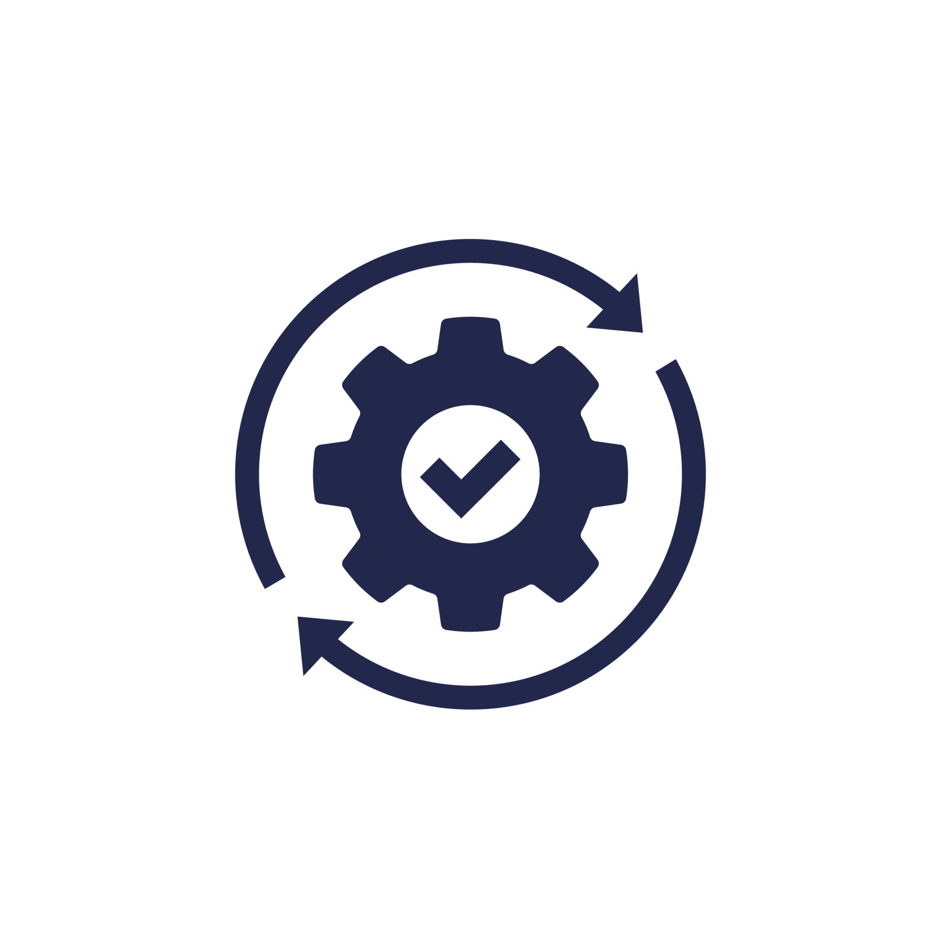 Operation Process Icon With Gear 13333995 Vector Art At Vecteezy