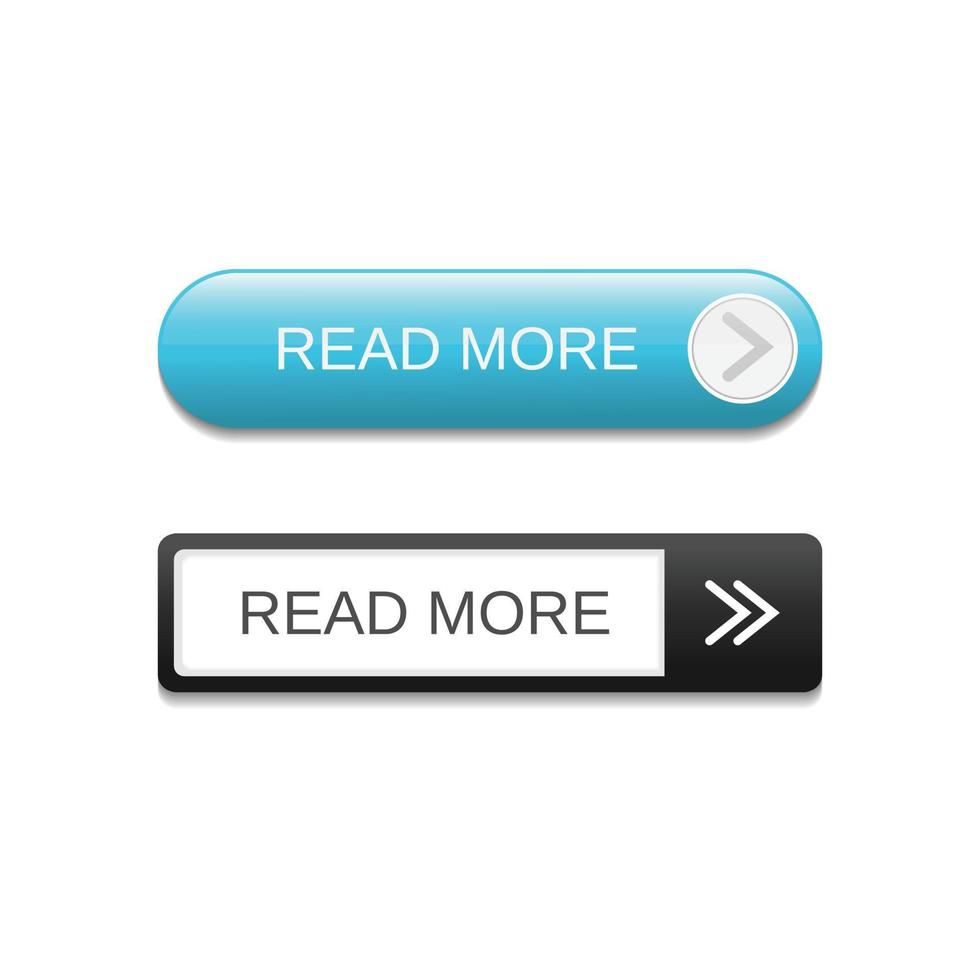 Read More Button Set Vector 13335093 Vector Art At Vecteezy