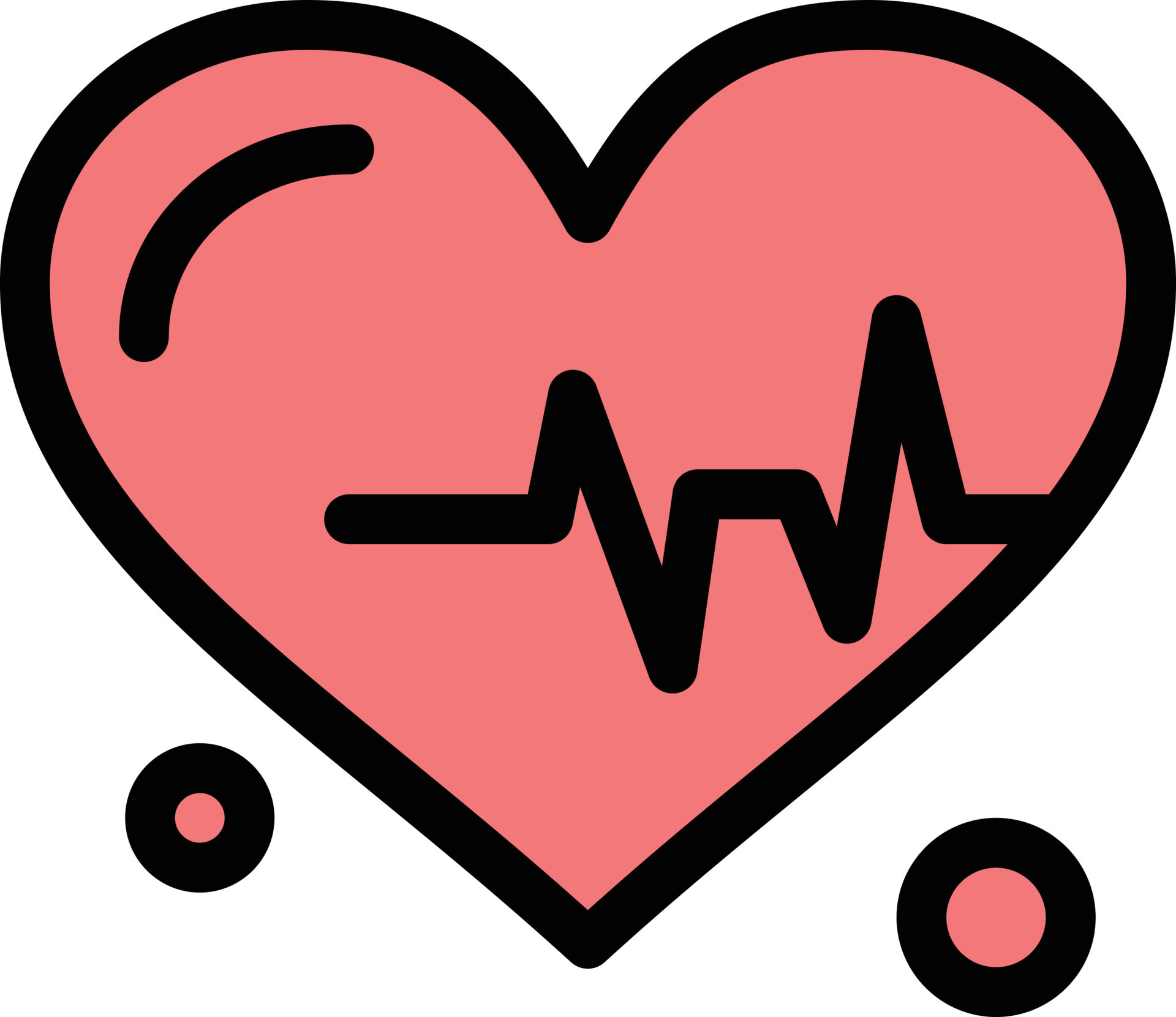 Heart Beat Science Flat Color Icon Vector icon banner Template 13337187 ...