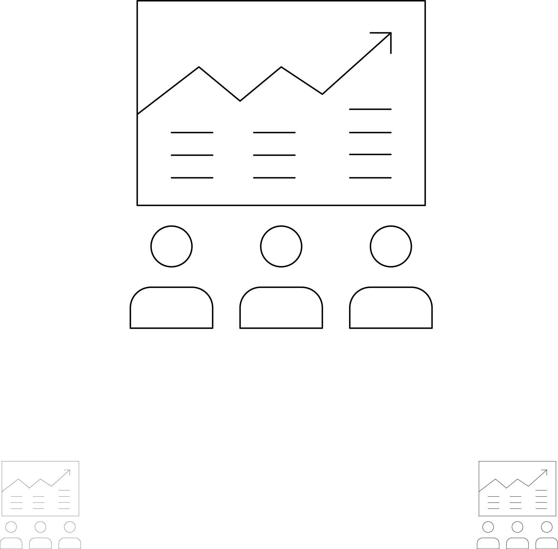 Team Arrow Business Chart Efforts Graph Success Bold and thin black ...