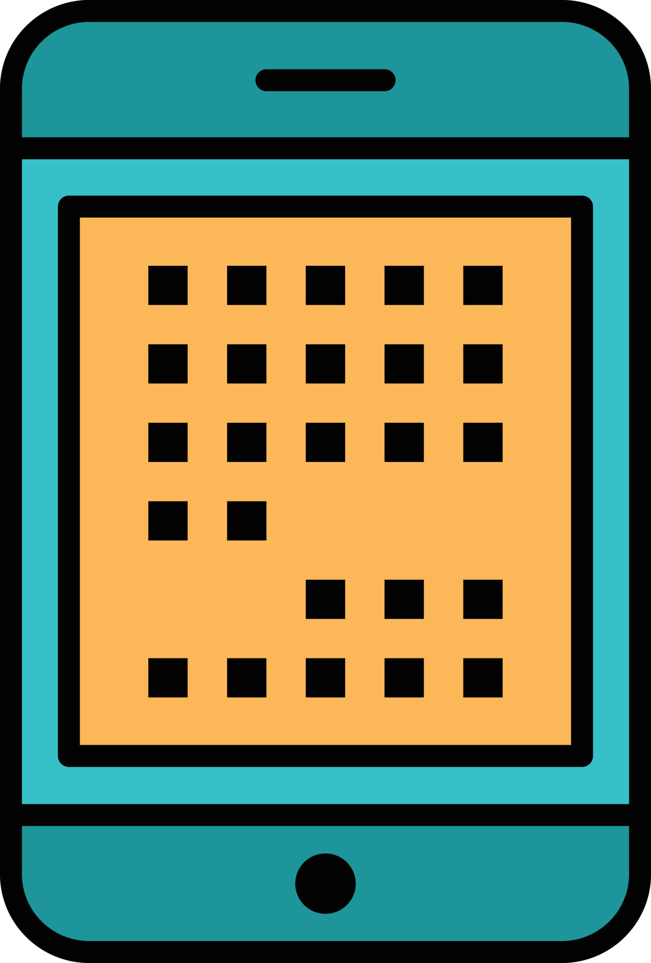 Phone Computer Device Digital Ipad Mobile Flat Color Icon Vector Icon Banner Template 13337232