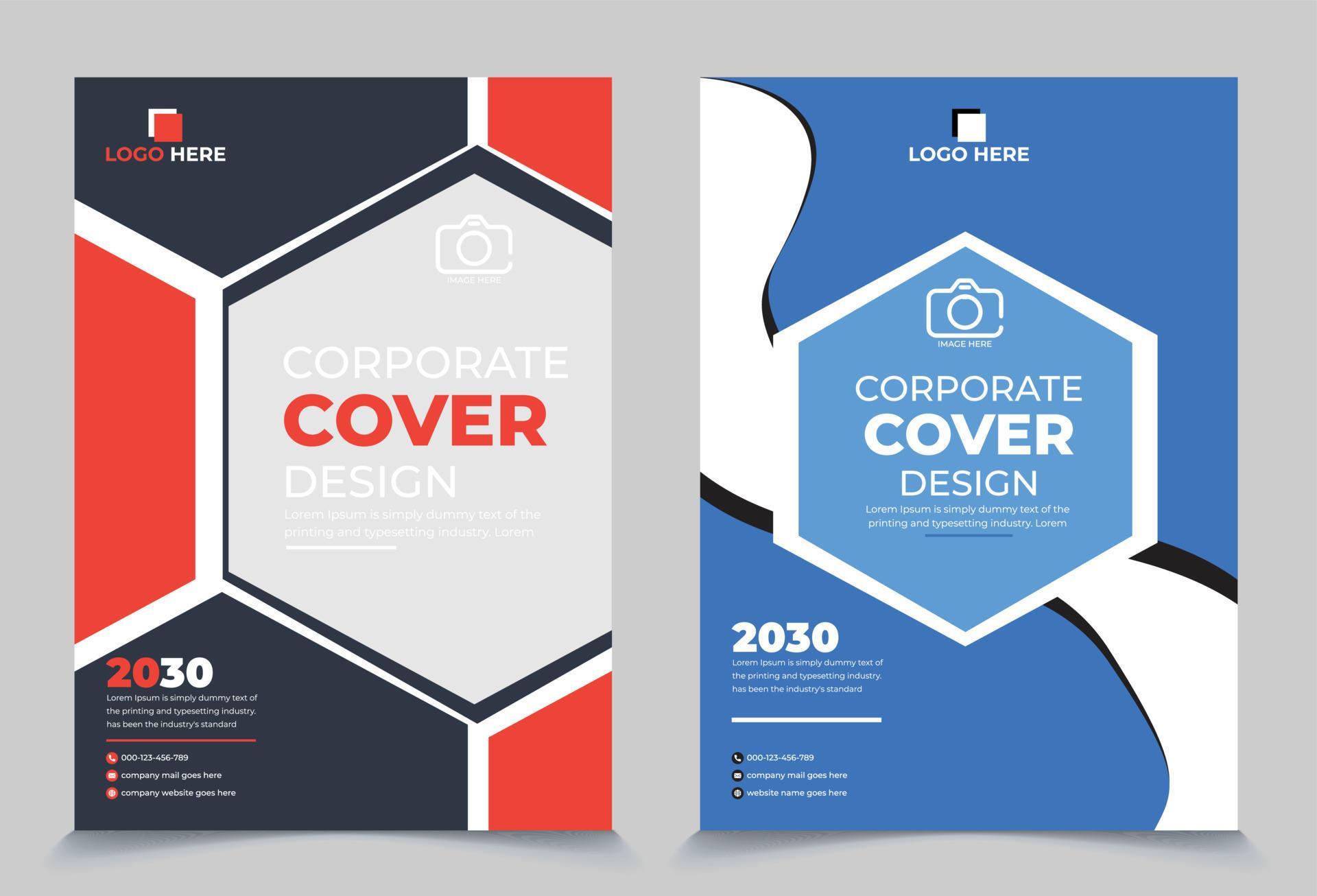 Corporate Business Book Cover Design Template, Brochure, Annual Report ...