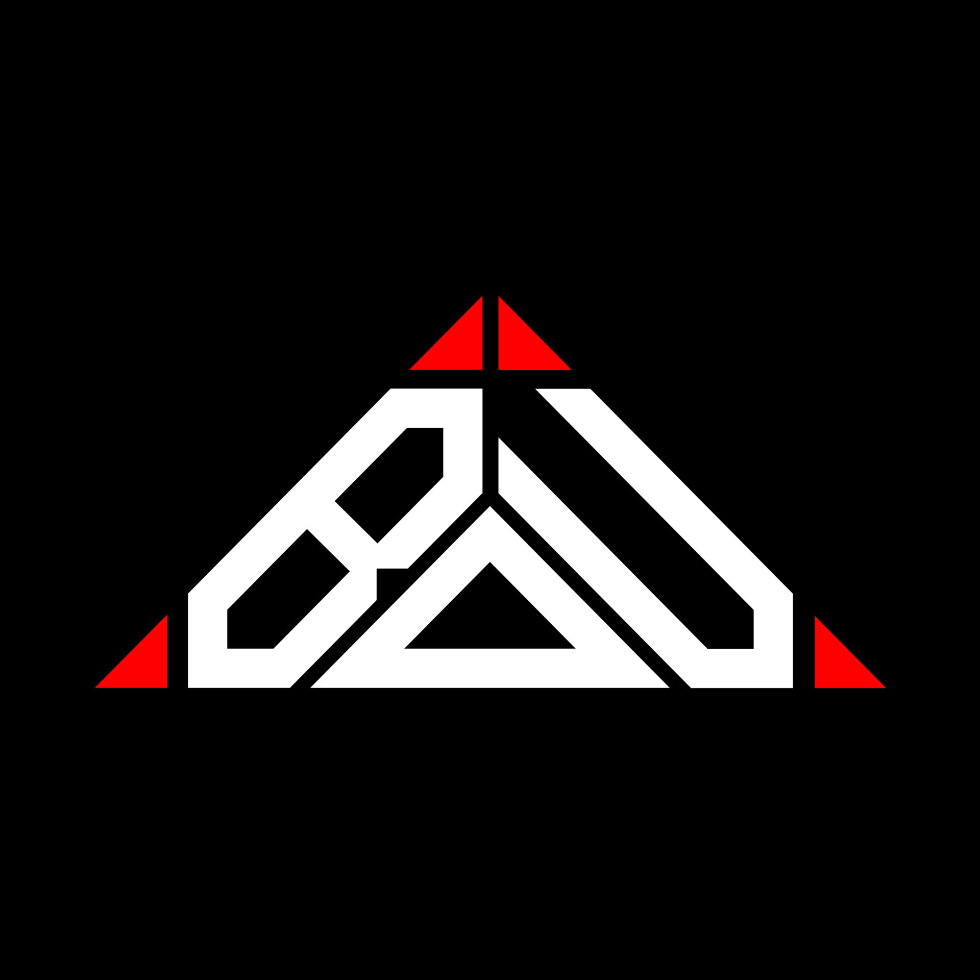Diseño creativo del logotipo de la letra bou con gráfico vectorial ... Diseño creativo del logotipo de la letra bou con gráfico vectorial ...