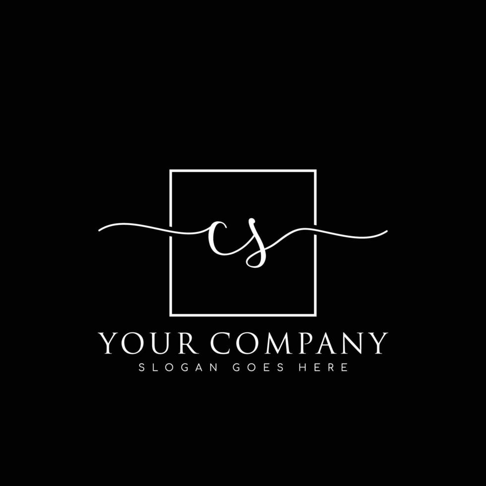 CS Initial handwriting minimalist logo vector 13342208 Vector Art at ... CS Initial handwriting minimalist logo vector 13342208 Vector Art at ...