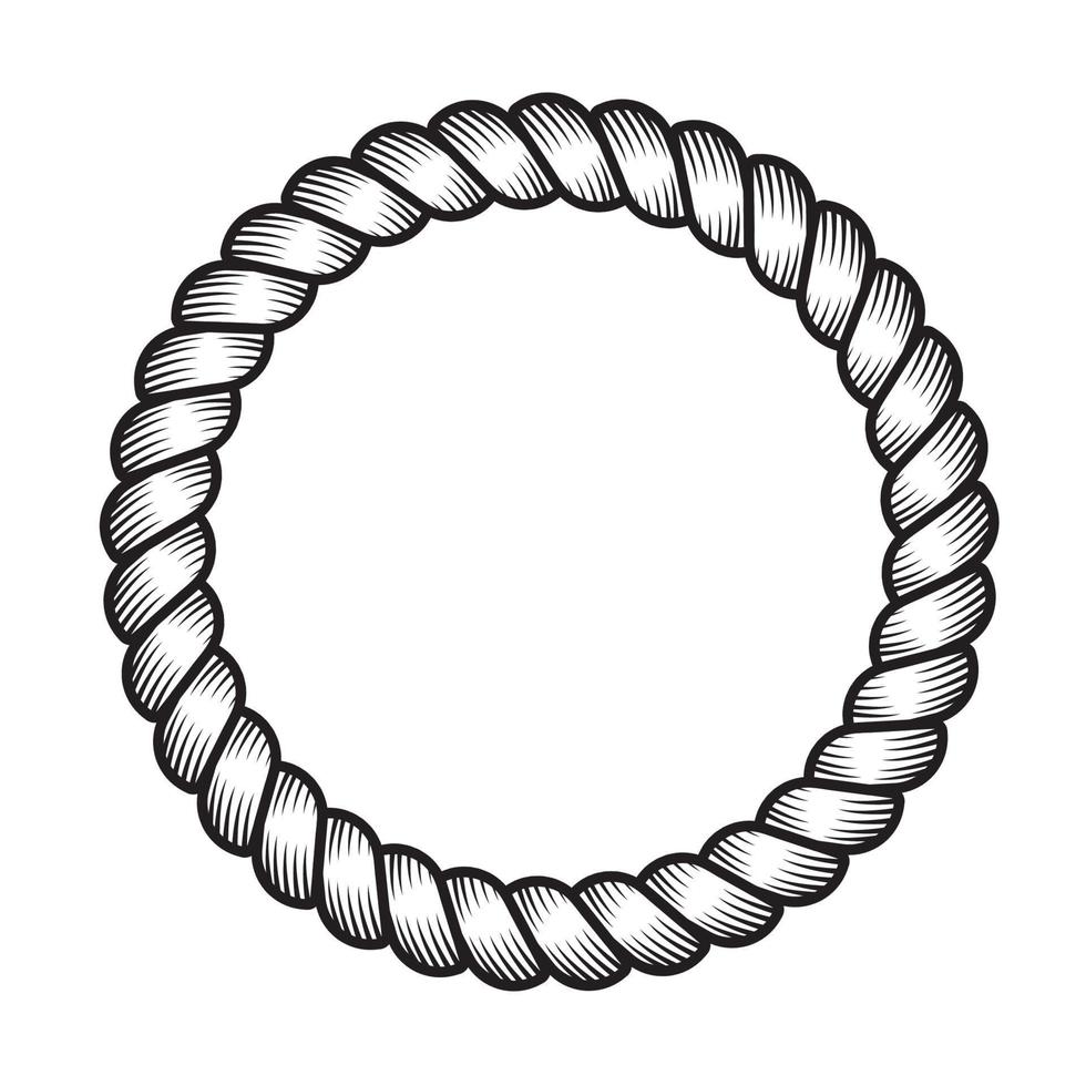 Circle rope frame. Round Endless rope loop isolated 13344523 Vector Art ... Circle rope frame. Round Endless rope loop isolated 13344523 Vector Art ...