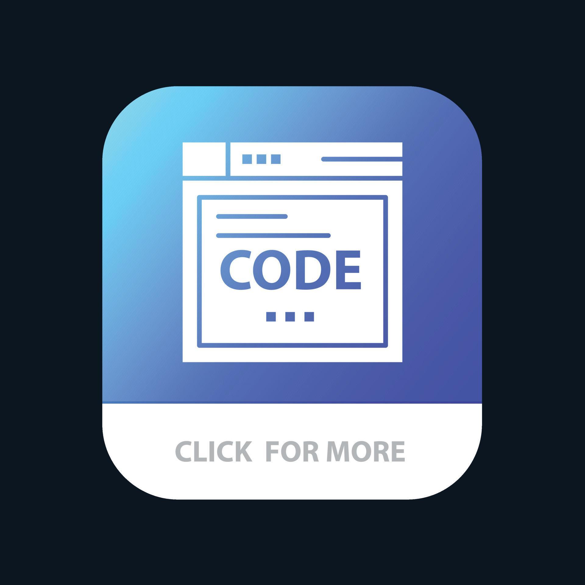 Browser Internet Code Coding Mobile App Icon Design 13346882 Vector Art 0151
