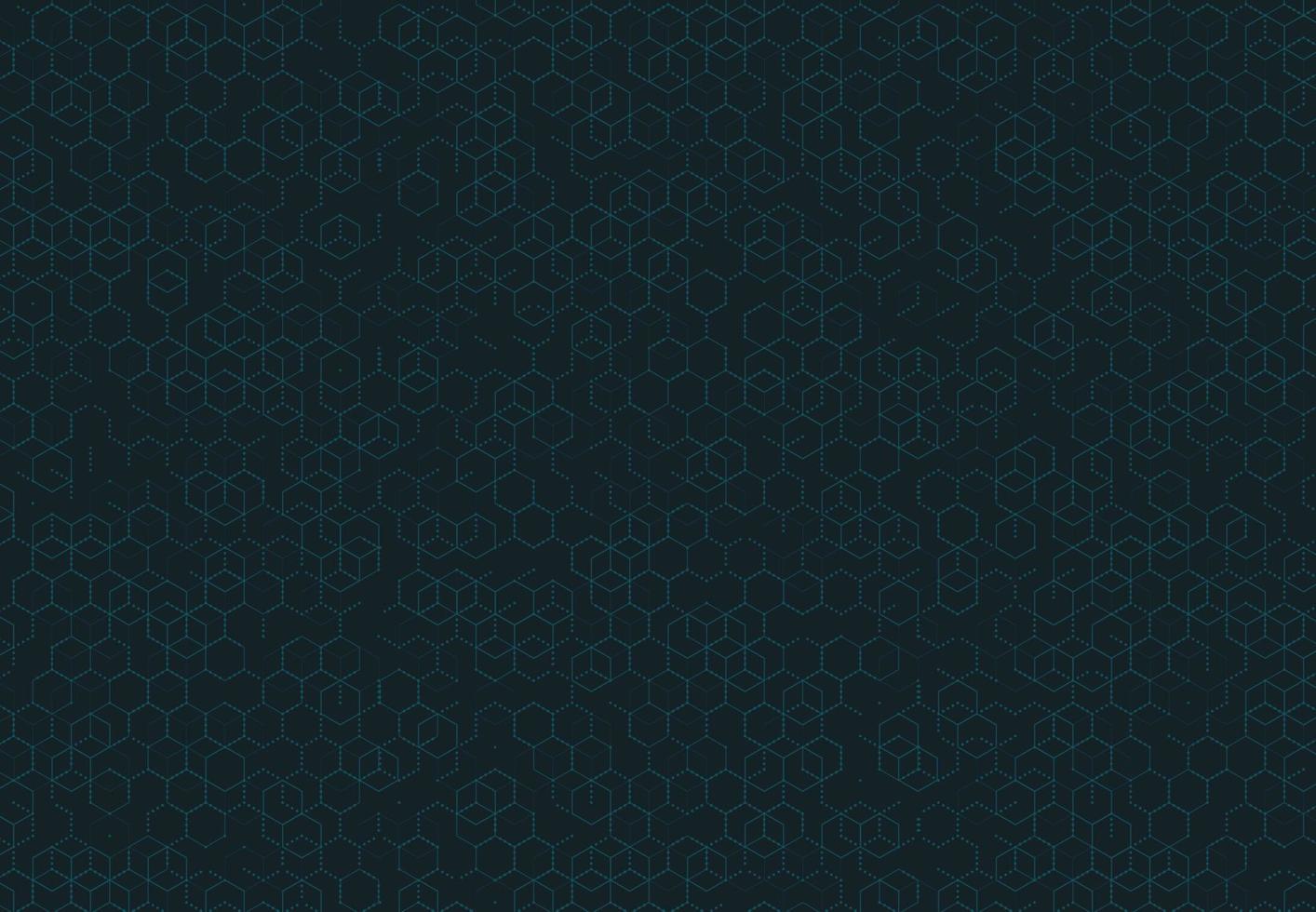 Abstract blue hexagonal pattern design of technology artwork background. illustration vector ...
