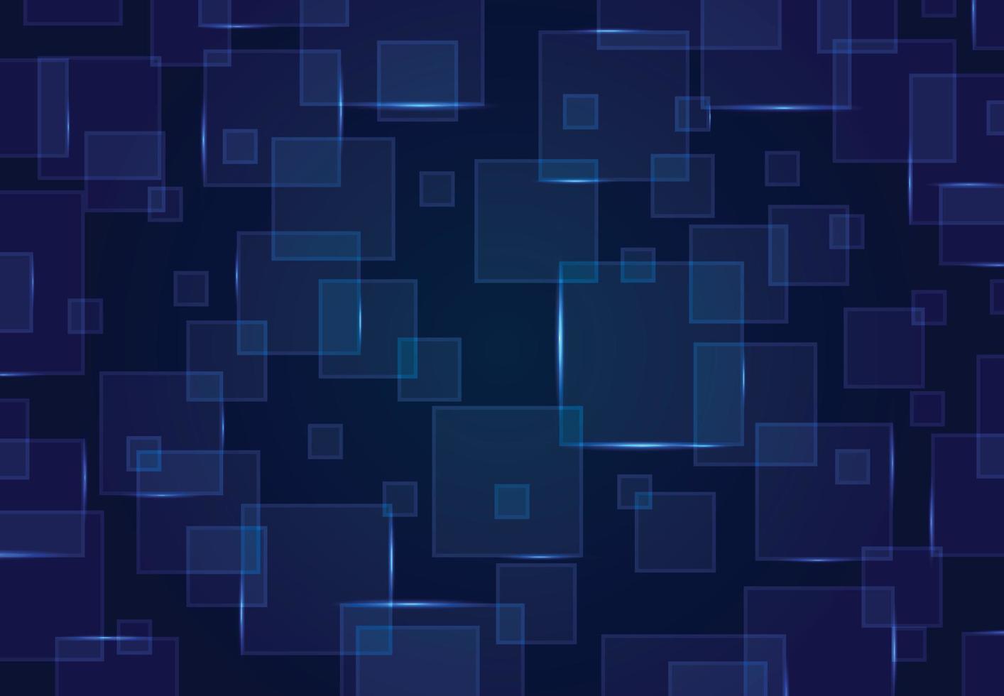 Abstract blue square pattern design of futuristic design artwork background. illustration vector ...