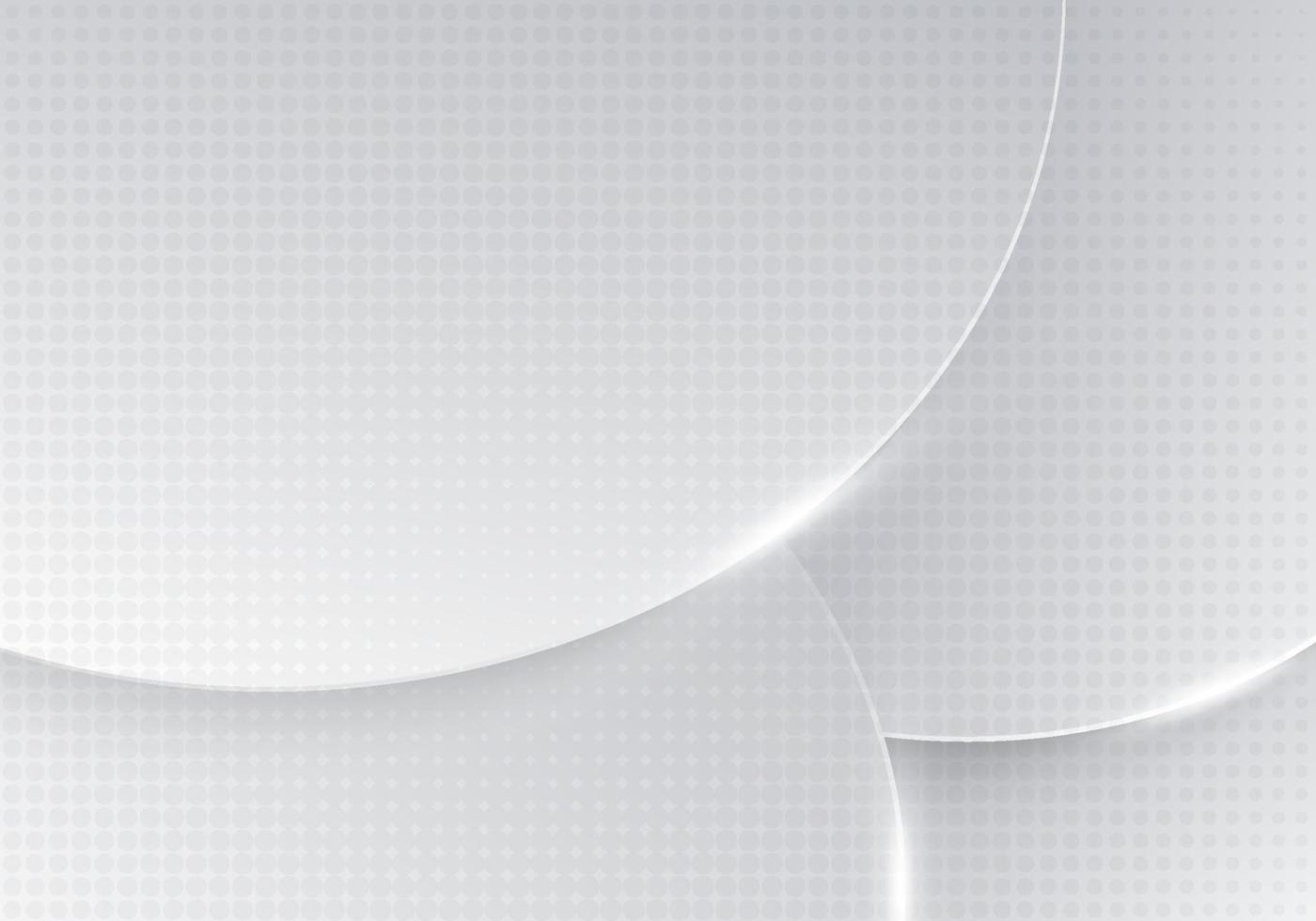 Abstract Circle Pattern Design Of Luxury Template Gray And White Style Overlapping With Shadow