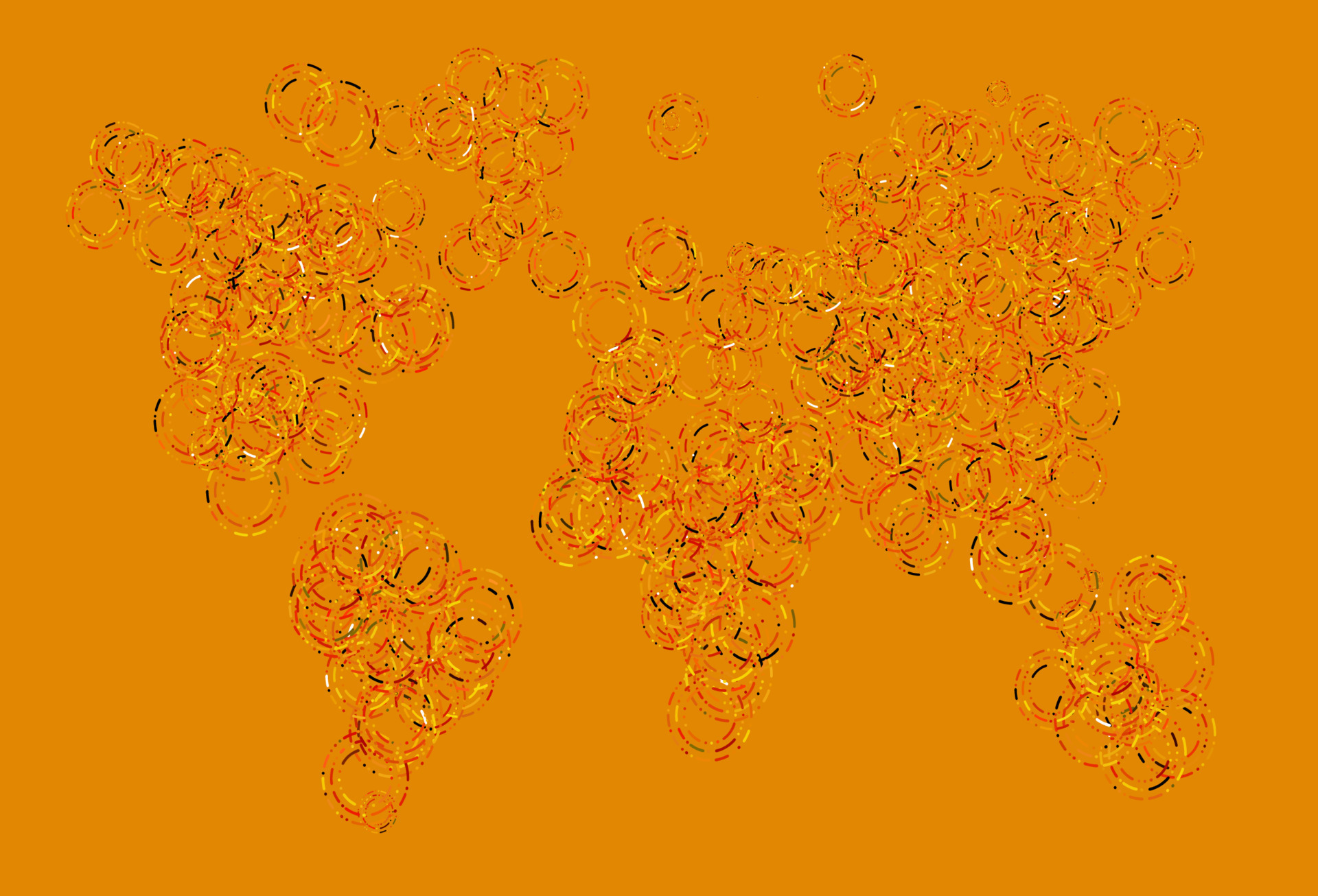 Light Orange Vector Layout With Circle Shapes 13359489 Vector Art At Vecteezy