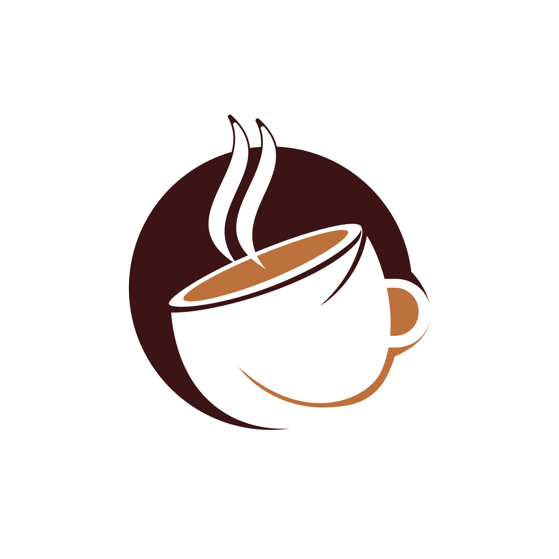 Coffee cafe vector logo design. Unique coffee cup icon logo template ... Coffee cafe vector logo design. Unique coffee cup icon logo template ...