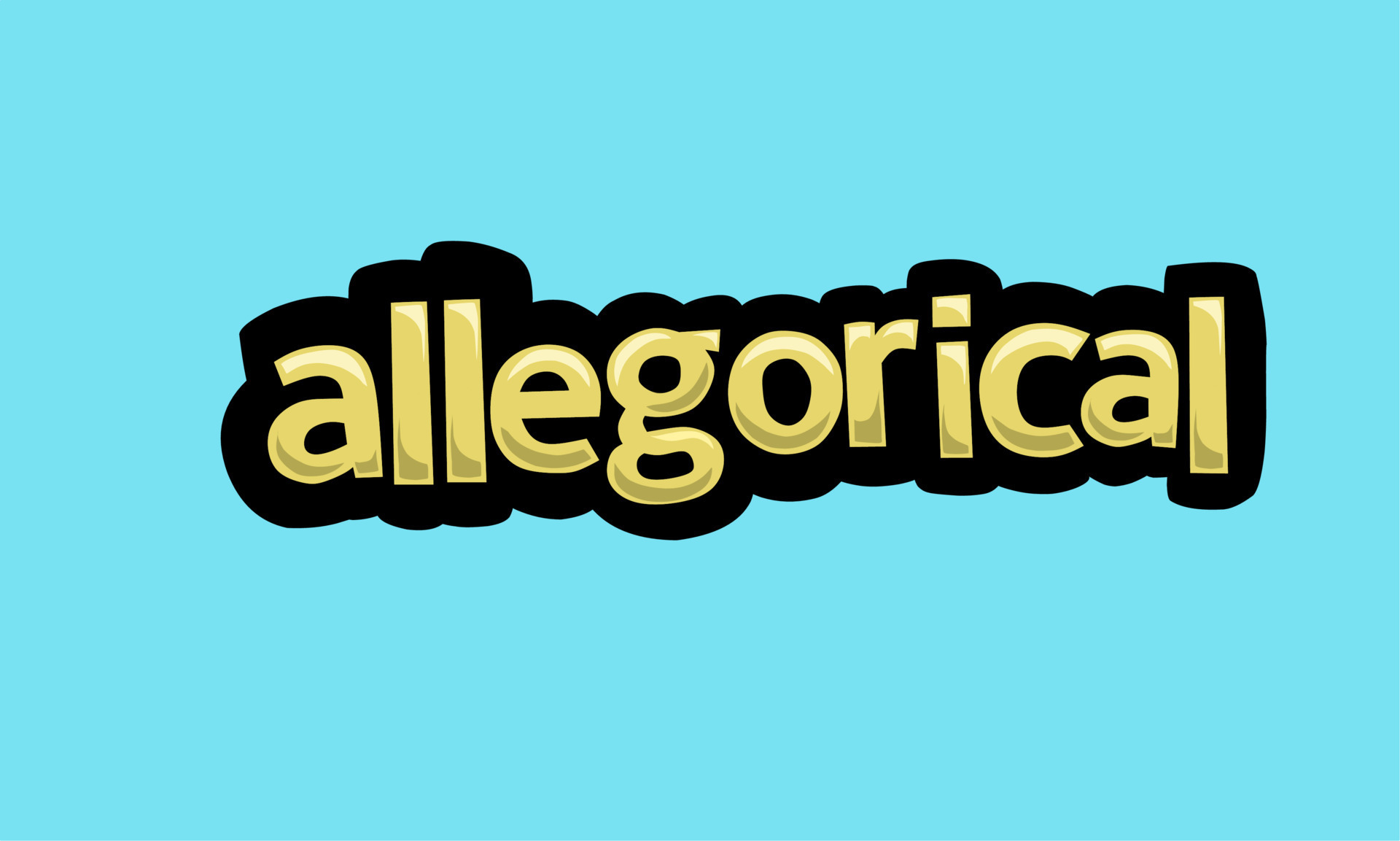 ALLEGORICAL writing vector design on a blue background 13360044 Vector ... ALLEGORICAL writing vector design on a blue background 13360044 Vector ...