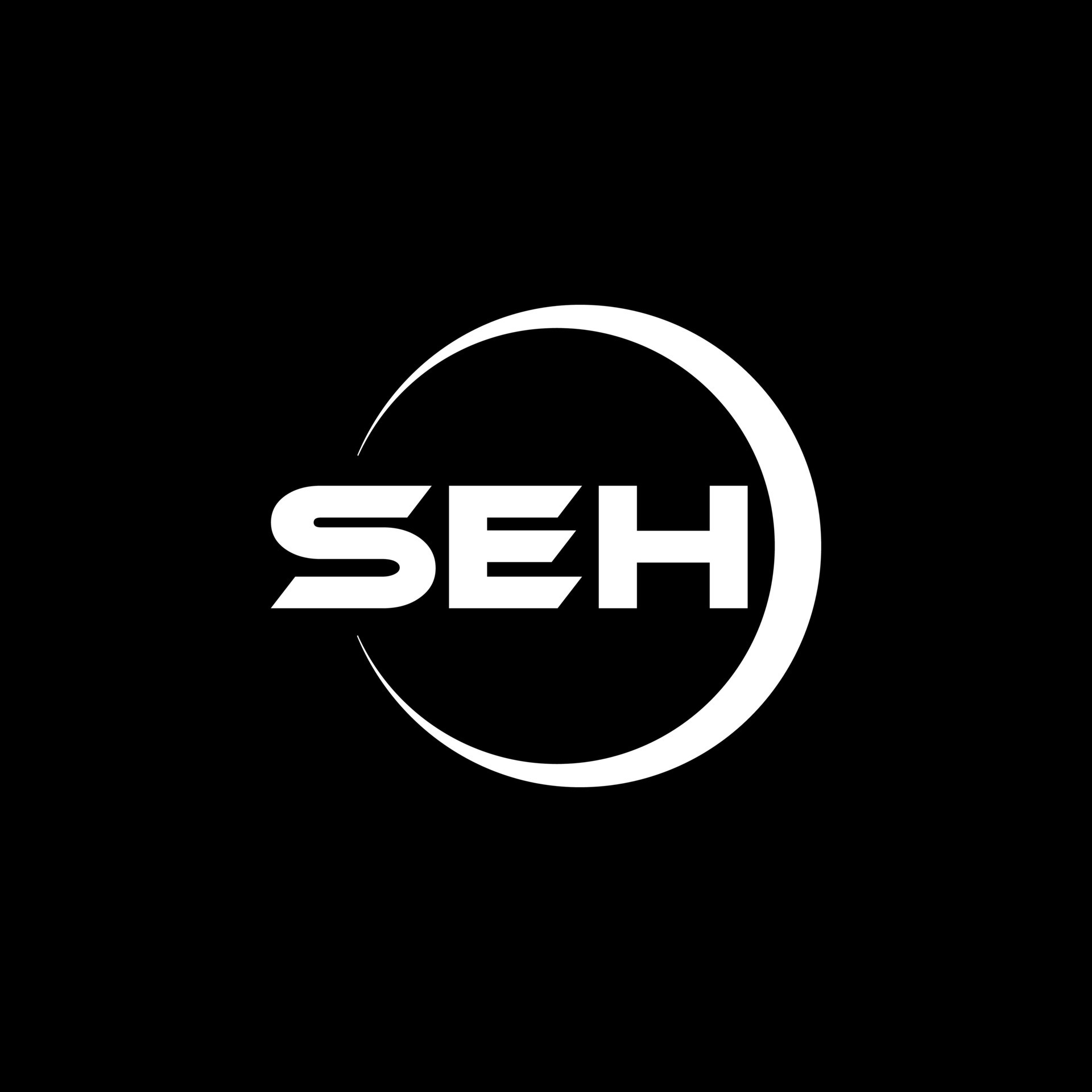 diseño del logotipo de la letra seh en illustrator. logotipo vectorial, diseños de caligrafía ...