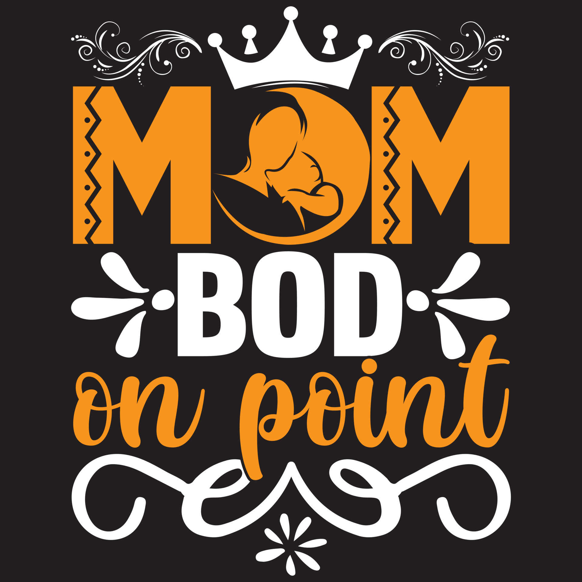 Mom Bod On Point 13361771 Vector Art At Vecteezy