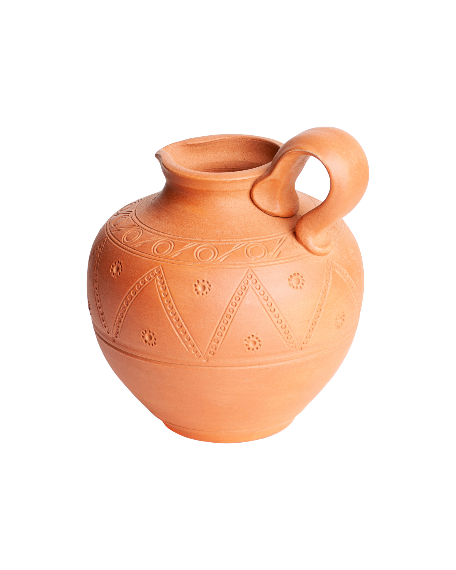 um jarro de barro marrom isolado em um fundo branco 13362328 PNG