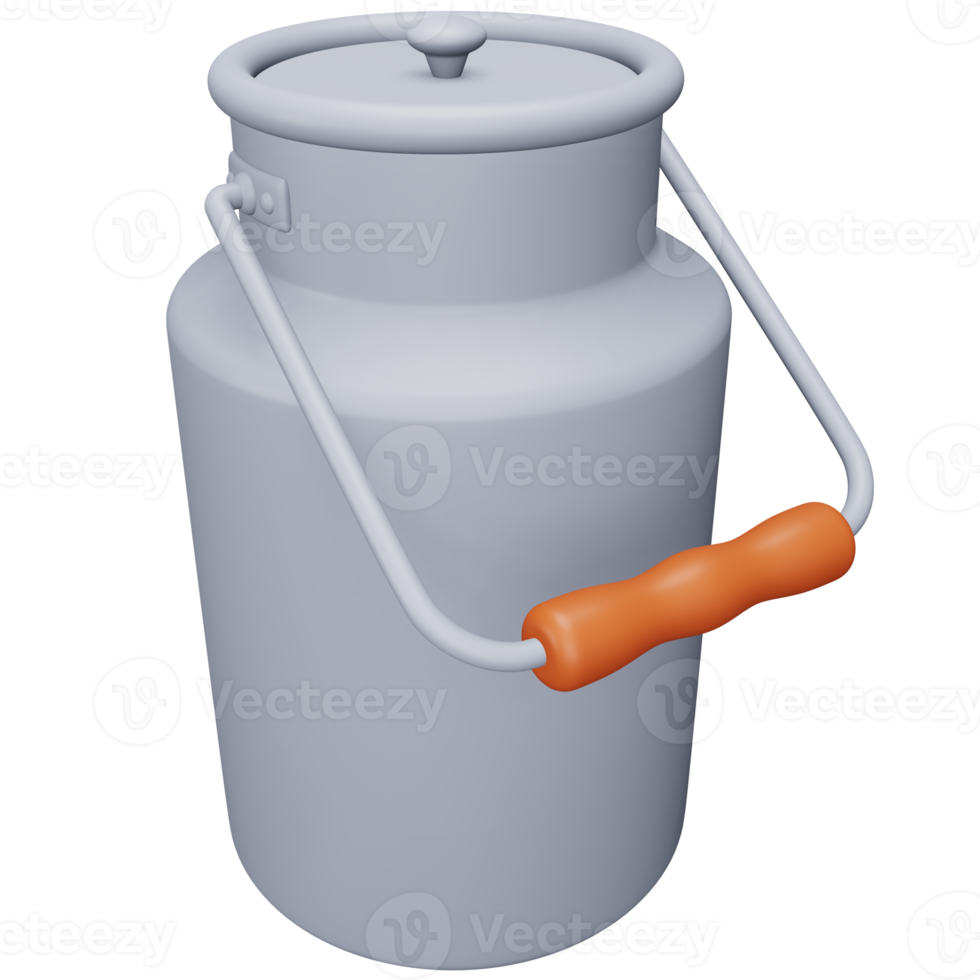 Milk Can 3d Rendering Isometric Icon 13363760 Png