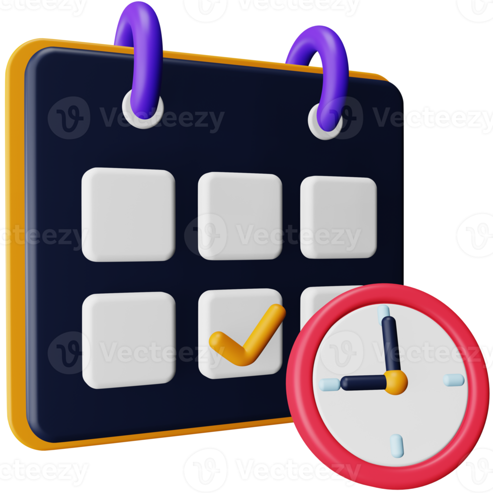 icono isométrico de representación 3d de fecha y hora. 13363810 PNG icono isométrico de representación 3d de fecha y hora. 13363810 PNG