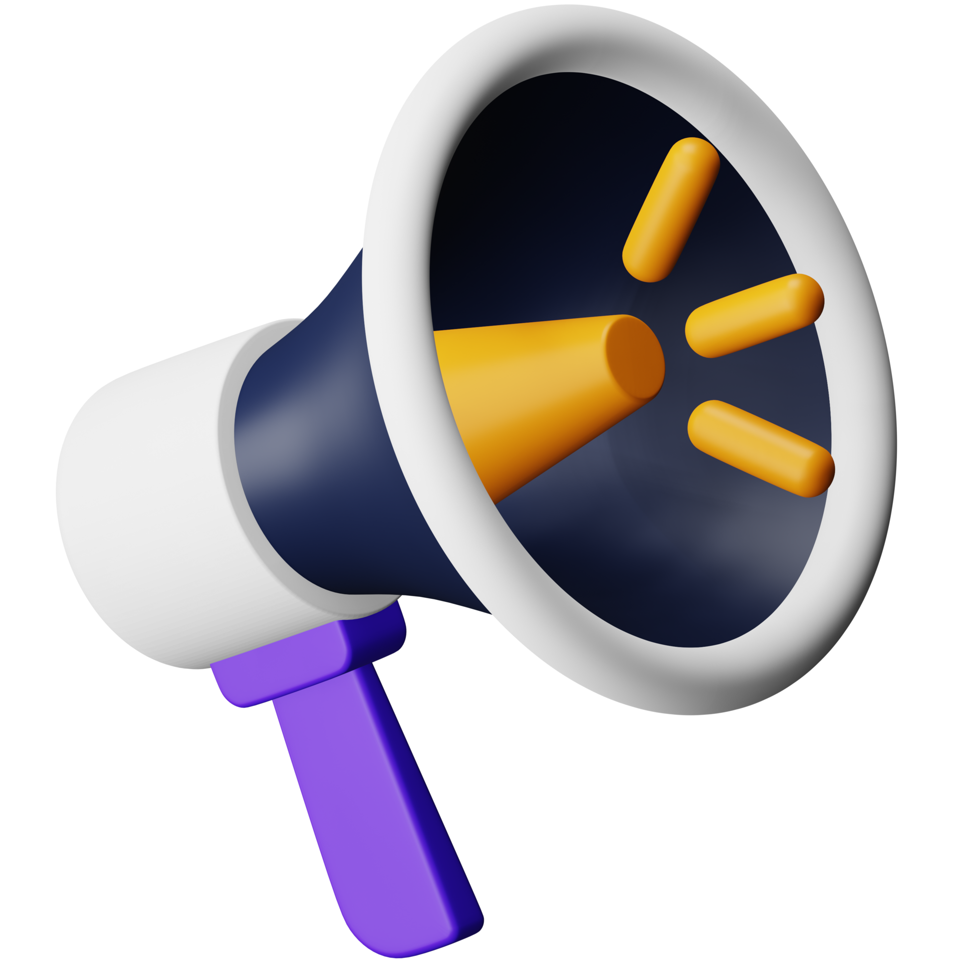 Megaphone 3d Rendering Isometric Icon 13363823 Png