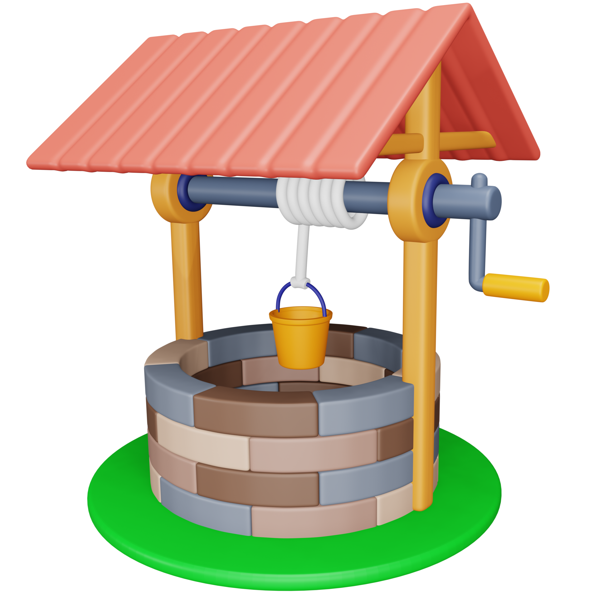 Well 3d rendering isometric icon. 13363925 PNG Well 3d rendering isometric icon. 13363925 PNG