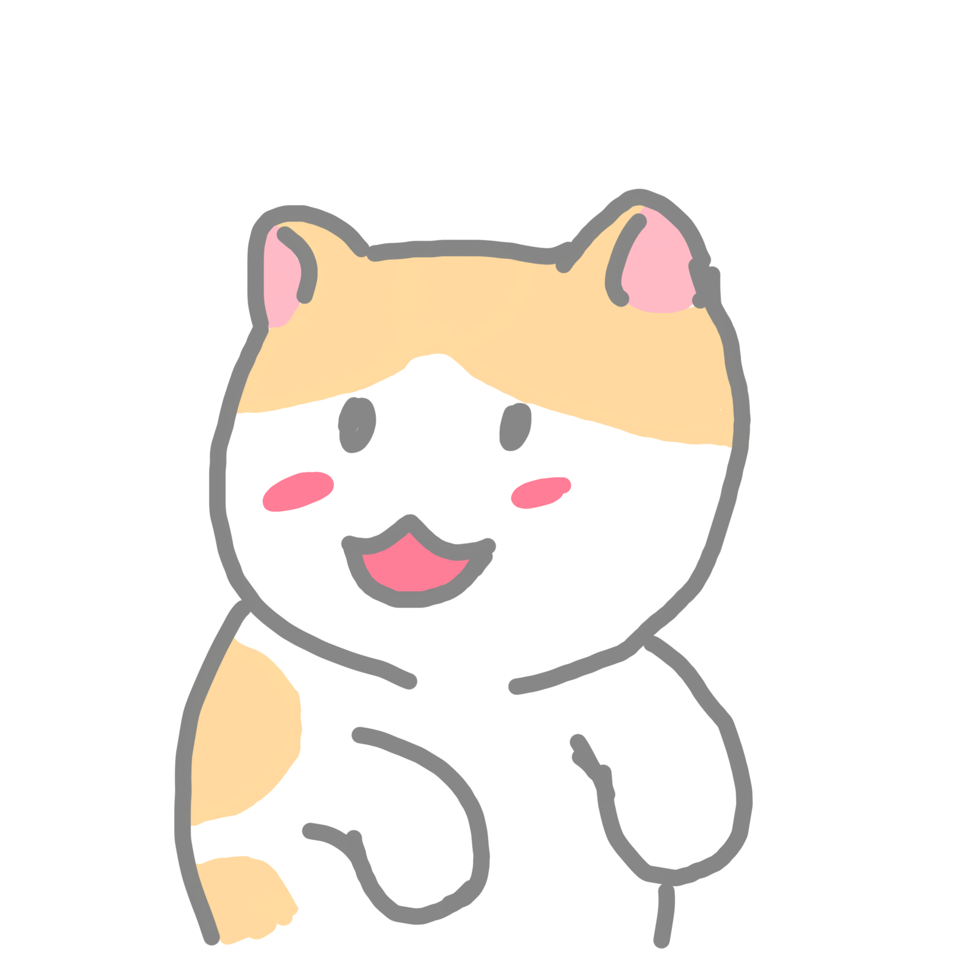 Cute Cat Cartoon Character 13367130 Png