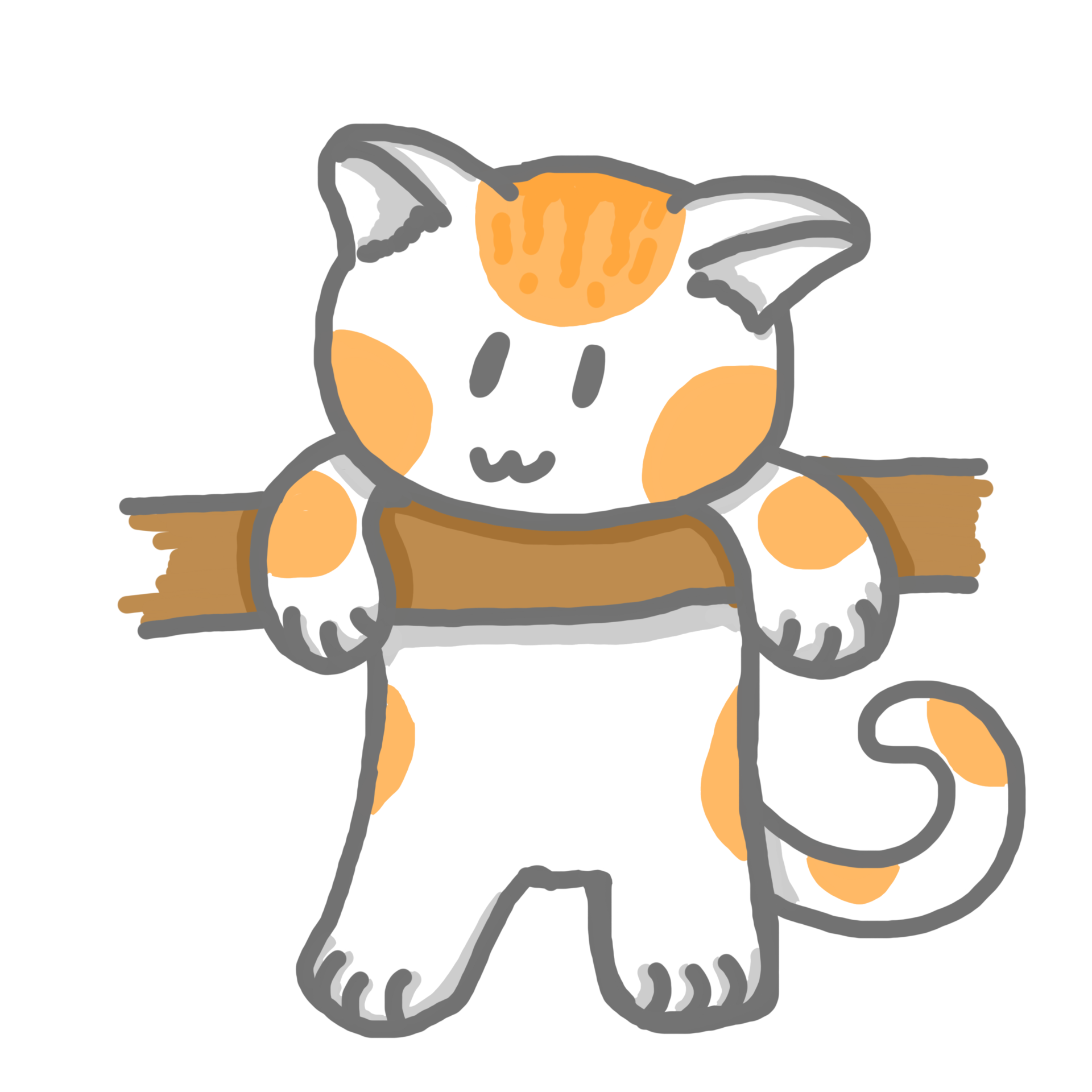 Cute Cat Cartoon Character 13367141 Png