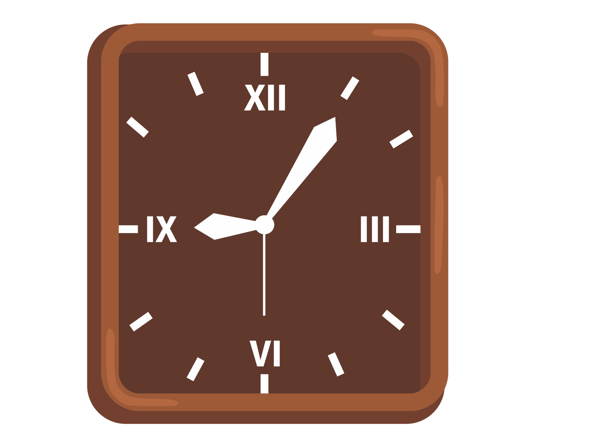 Object Clock With Square Shape 13367185 Png