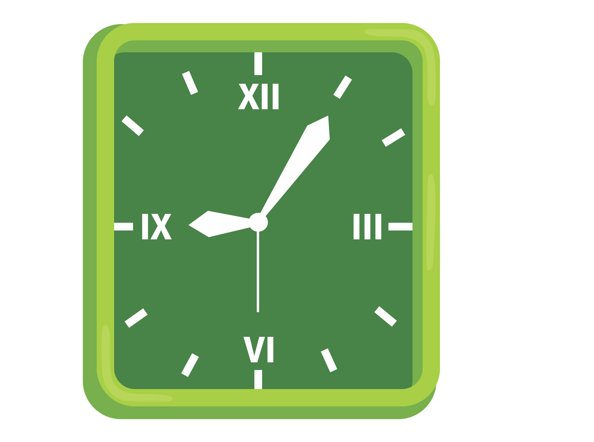 Object Clock With Square Shape 13367186 Png
