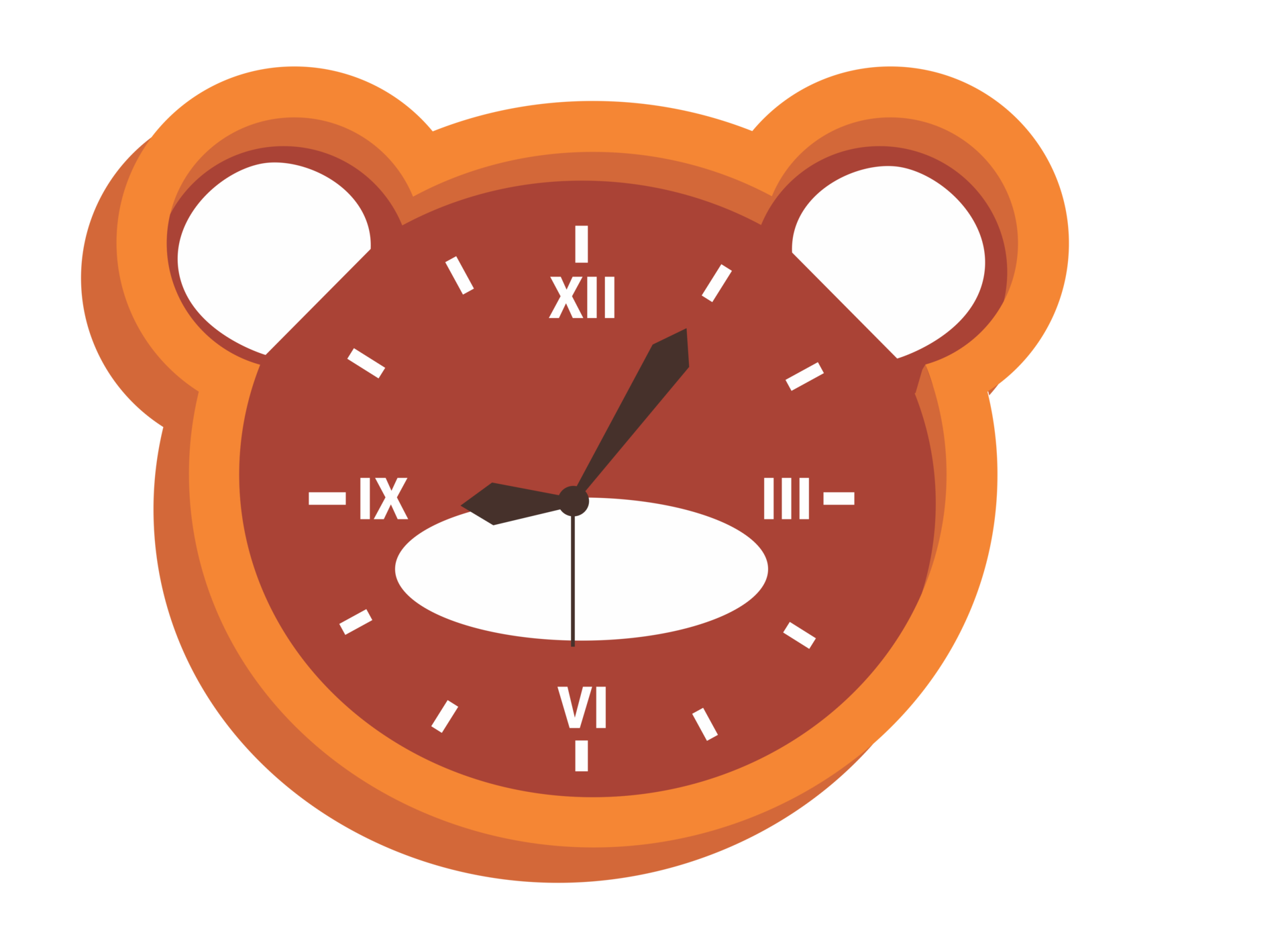 Object Clock With Bear Shape 13367198 Png