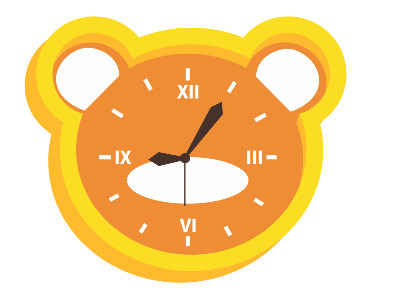 Object Clock With Bear Shape 13367203 Png