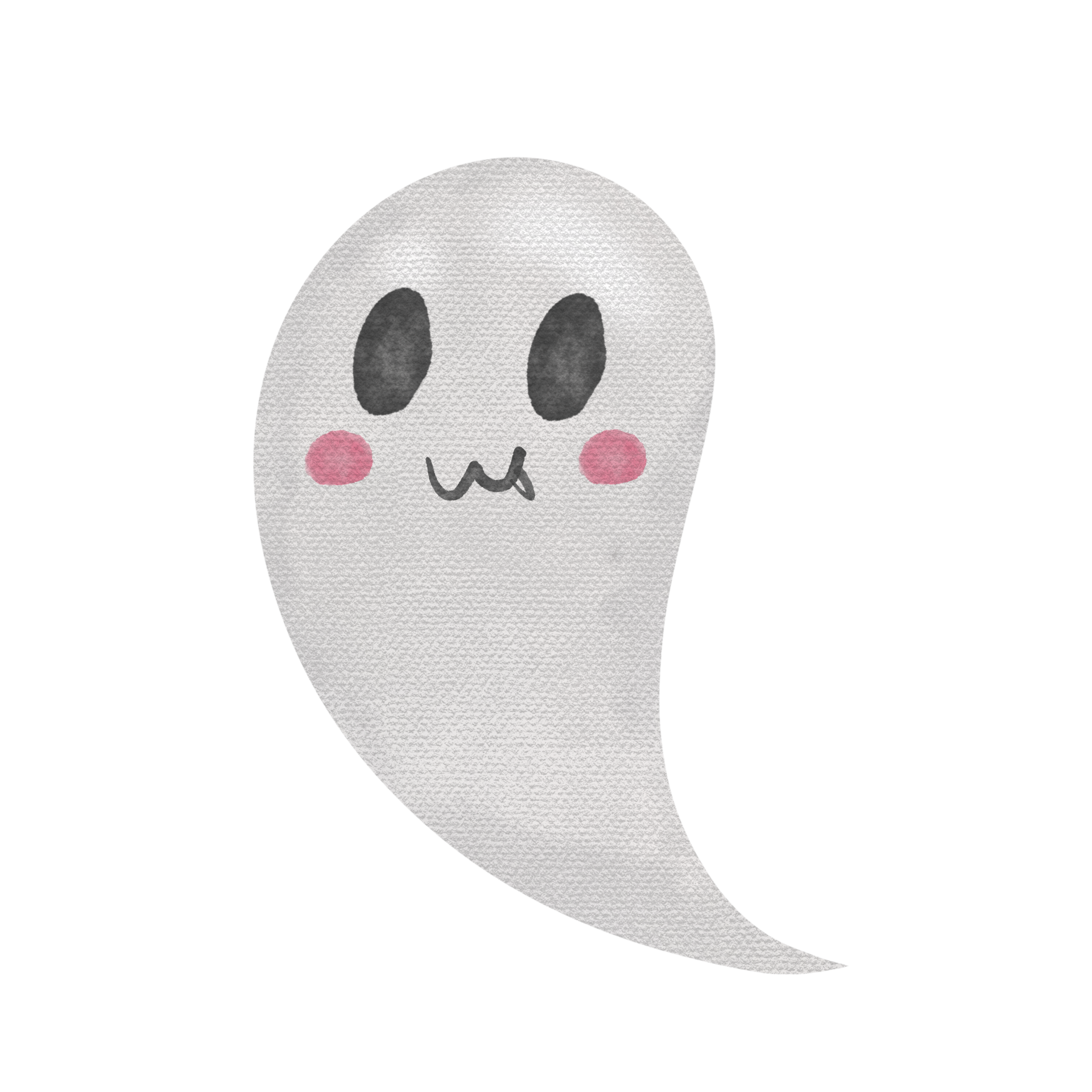 Cute Ghost Halloween Watercolor Clipart 13367508 Png