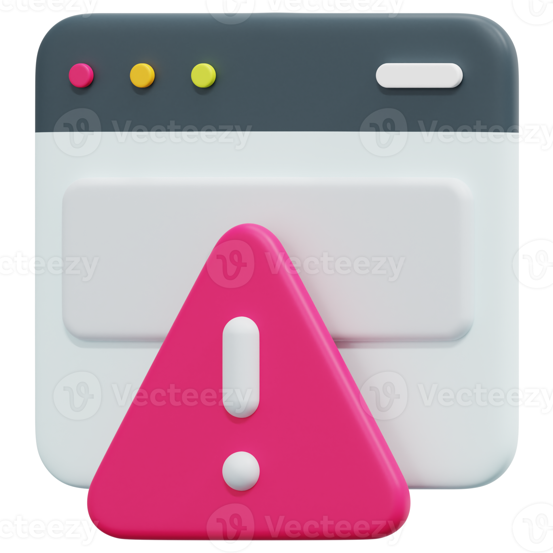 ilustración de icono de render 3d de error 13368278 PNG