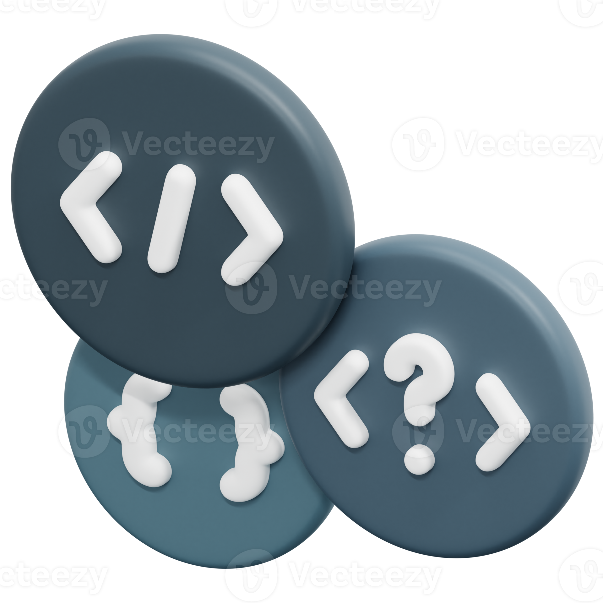 Coding Language 3d Render Icon Illustration 13368311 Png