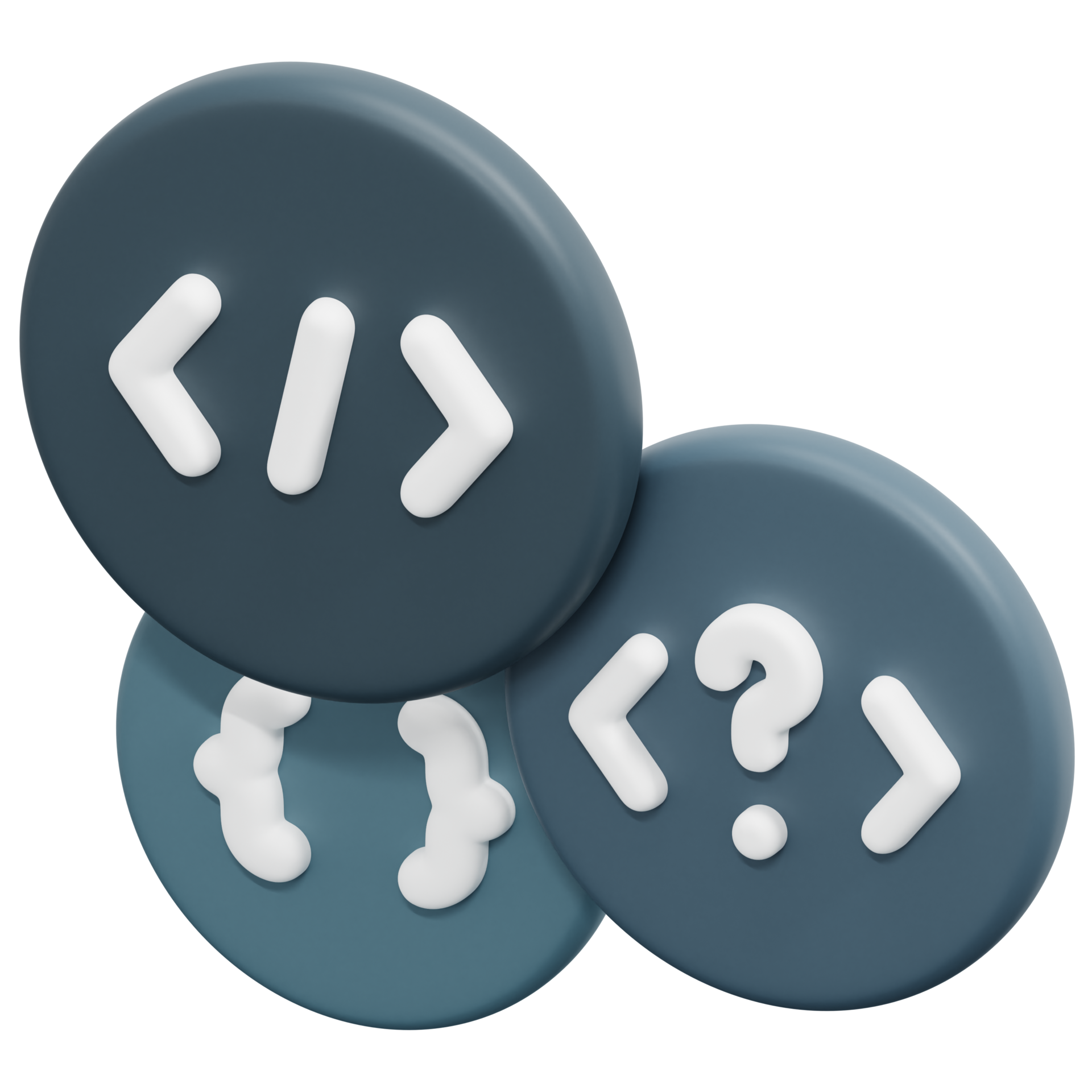 Coding Language 3d Render Icon Illustration 13368311 Png