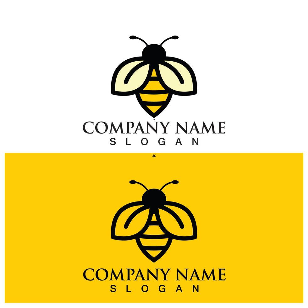 bee icon vector logo illustration template design 13368492 Vector Art ...
