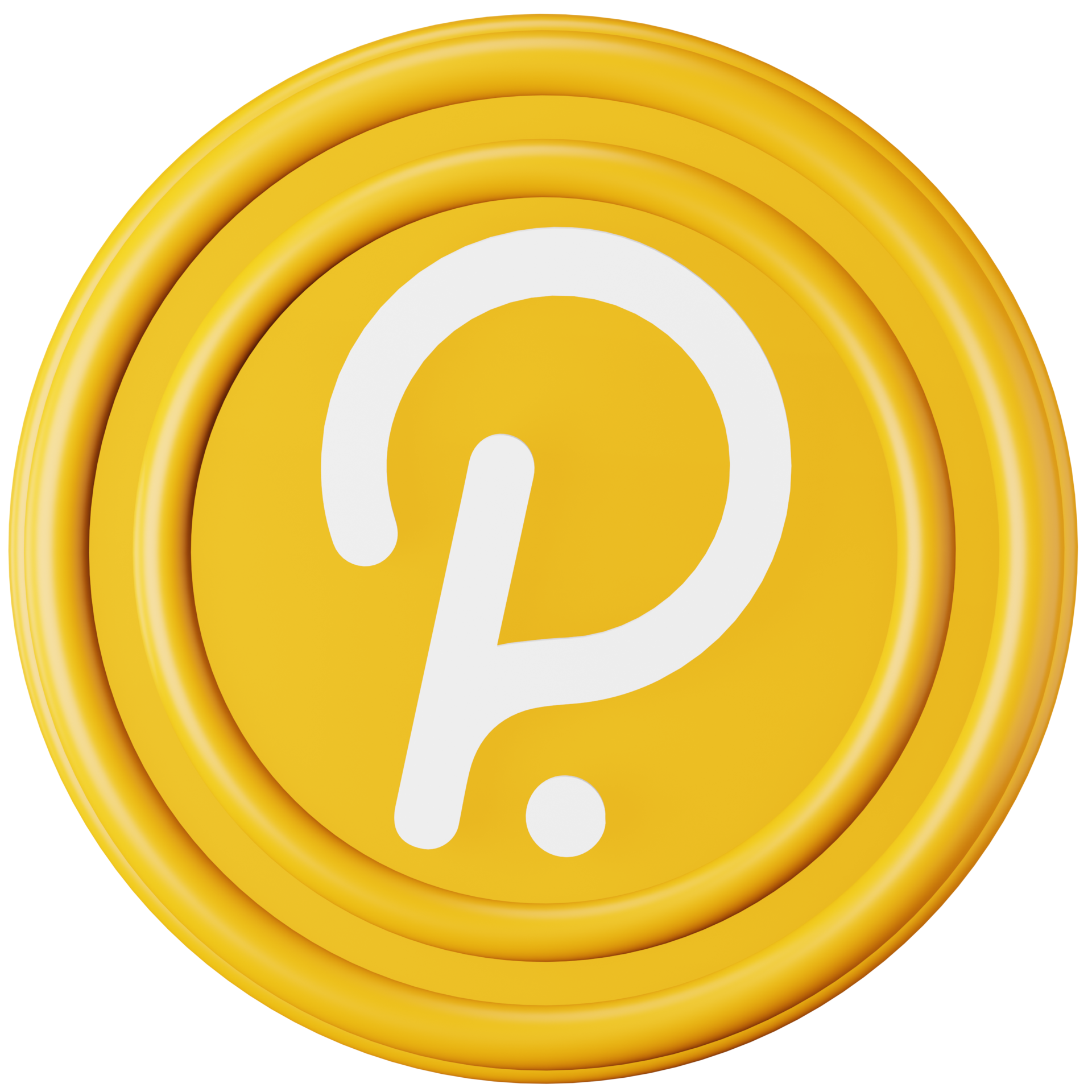 Polkadot DOT 3d rendering isometric icon. 13373694 PNG