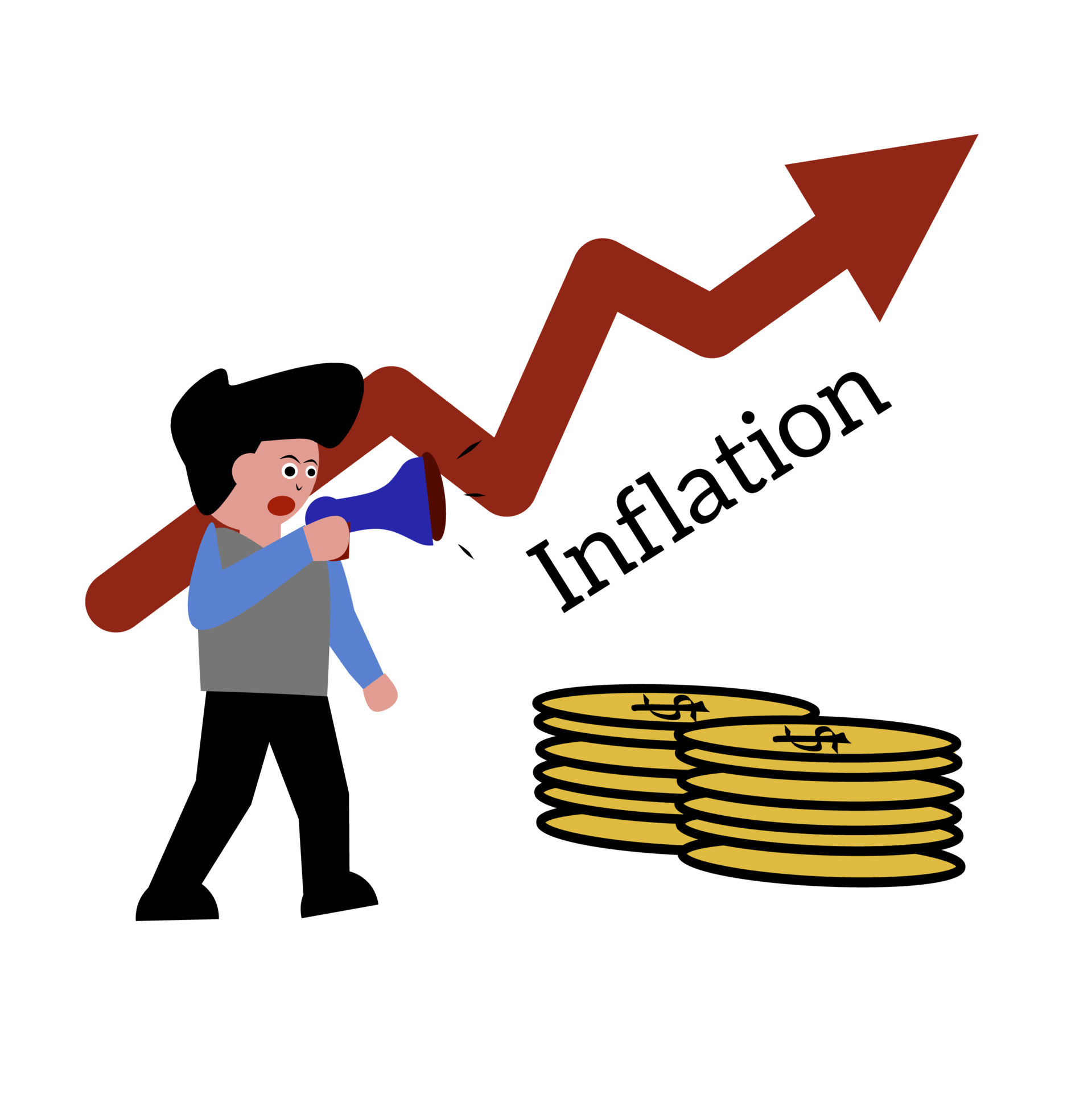 Goods Price Inflation Vector Illustration 13374042 Vector Art At Vecteezy