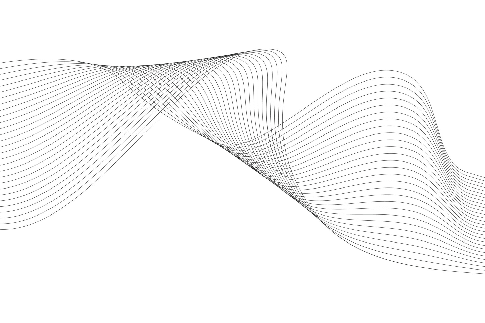 Abstract Line Wave White Background Modern Wavy Line Abstract