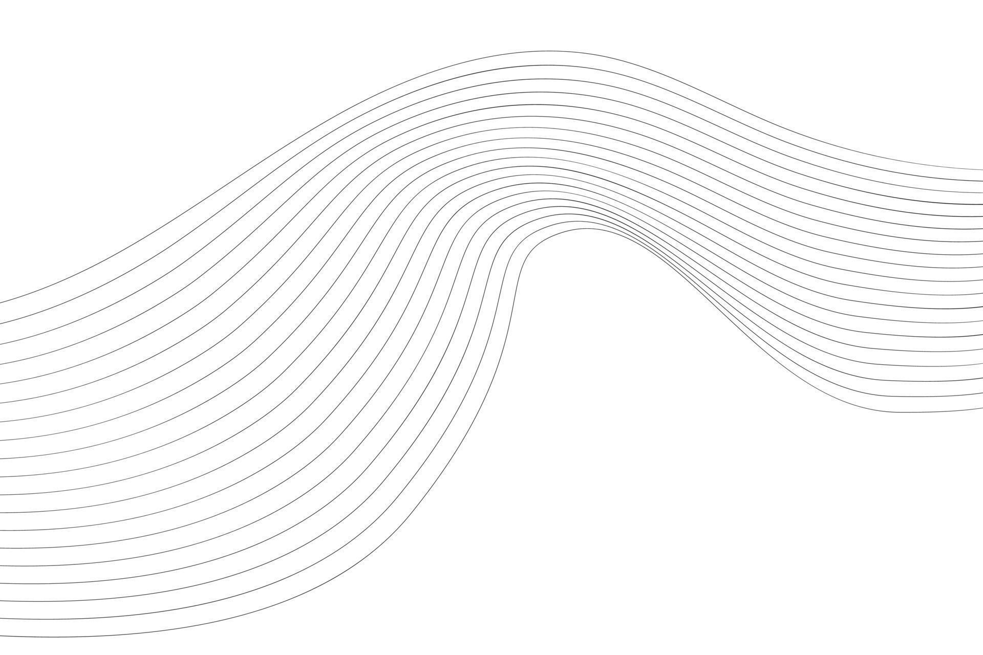 Abstract Line Wave White Background Modern Wavy Line Abstract