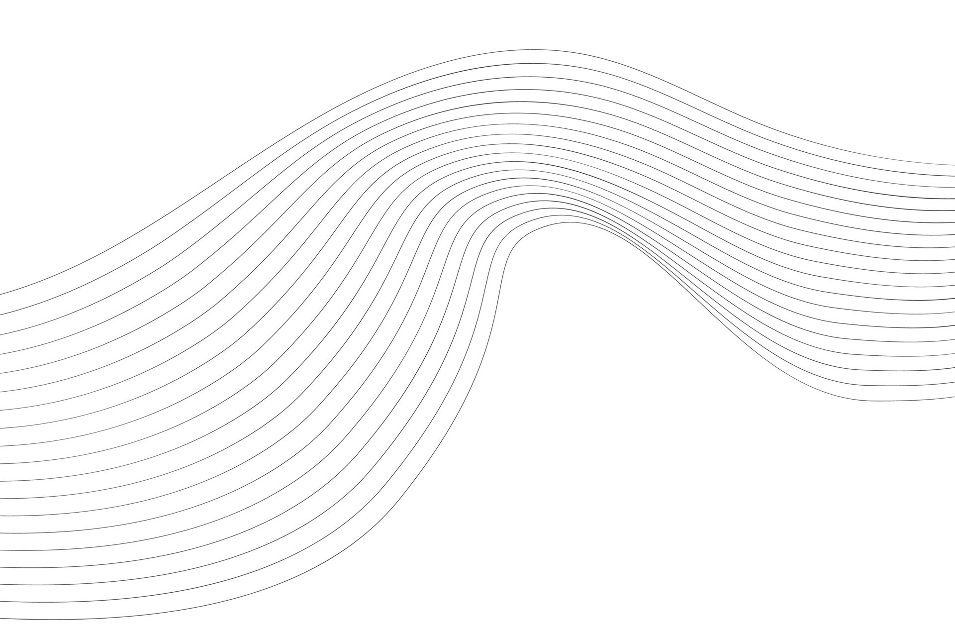 Abstract Line Wave White Background Modern Wavy Line Abstract