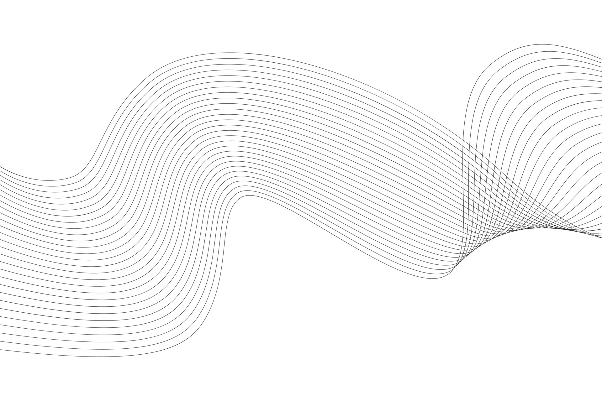 Modern Colorful Wavy Line Background Design White Wave Curve Abstract