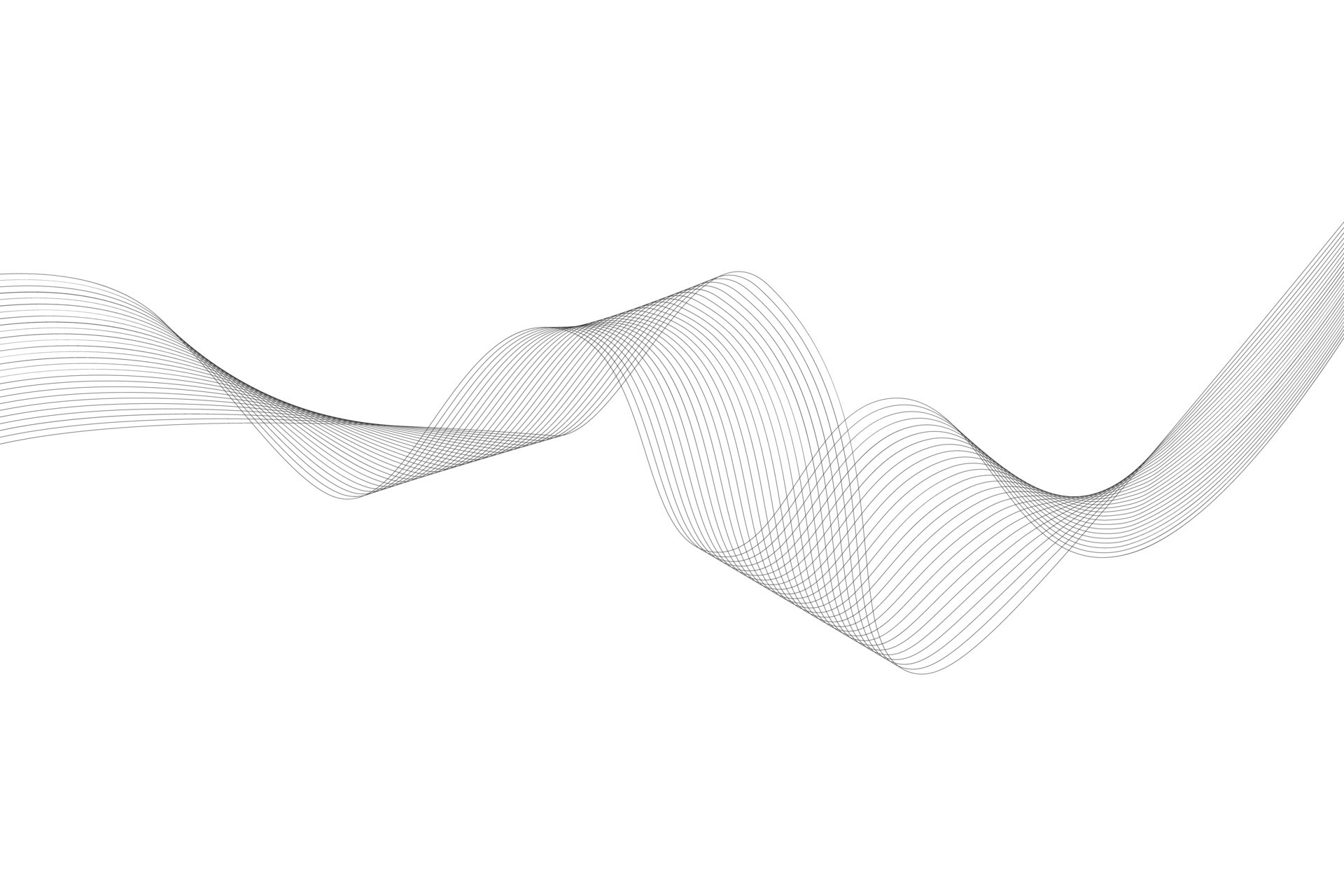 Abstract Line Wave White Background Modern Wavy Line Abstract