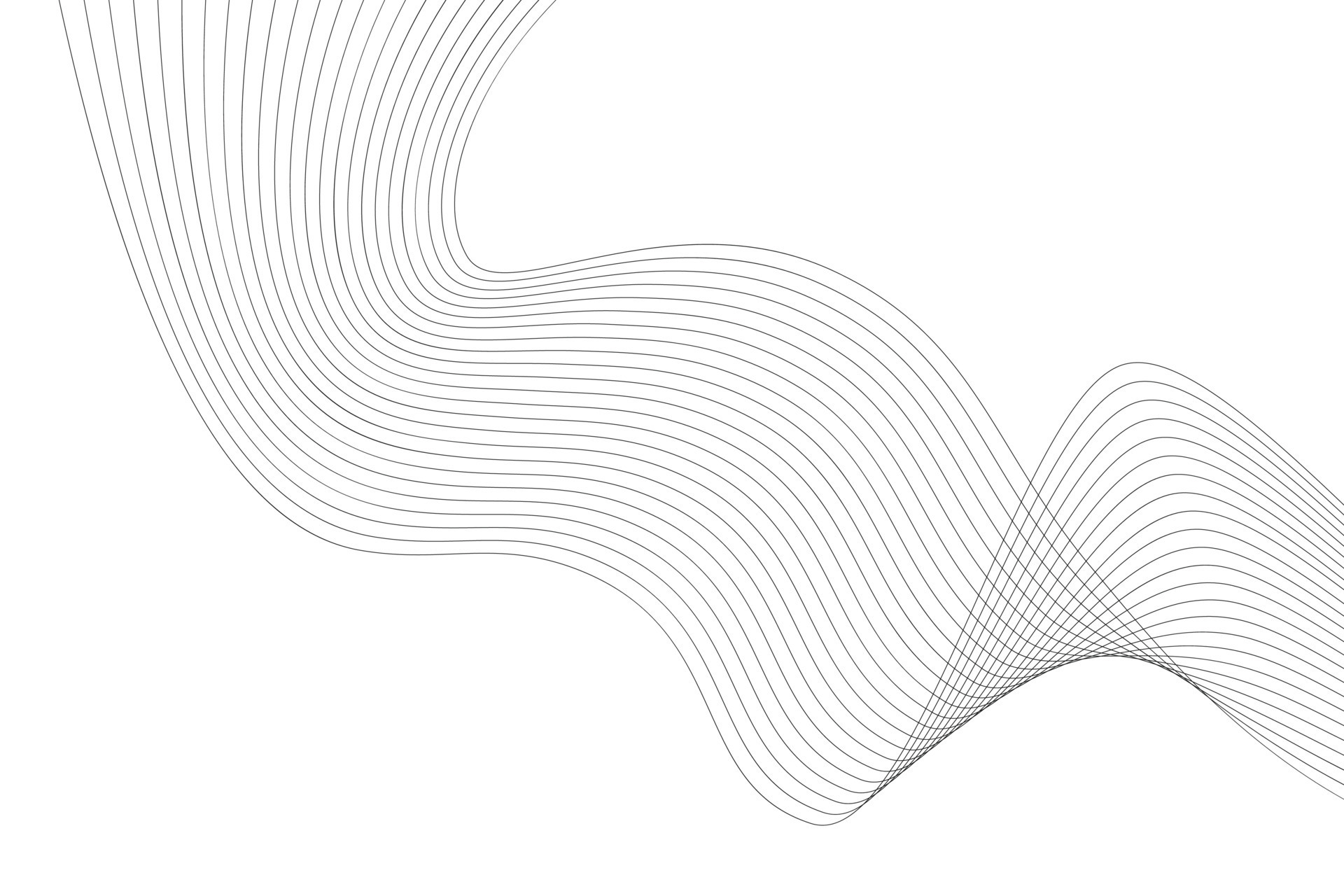 Modern Colorful Wavy Line Background Design White Wave Curve Abstract Background For Business