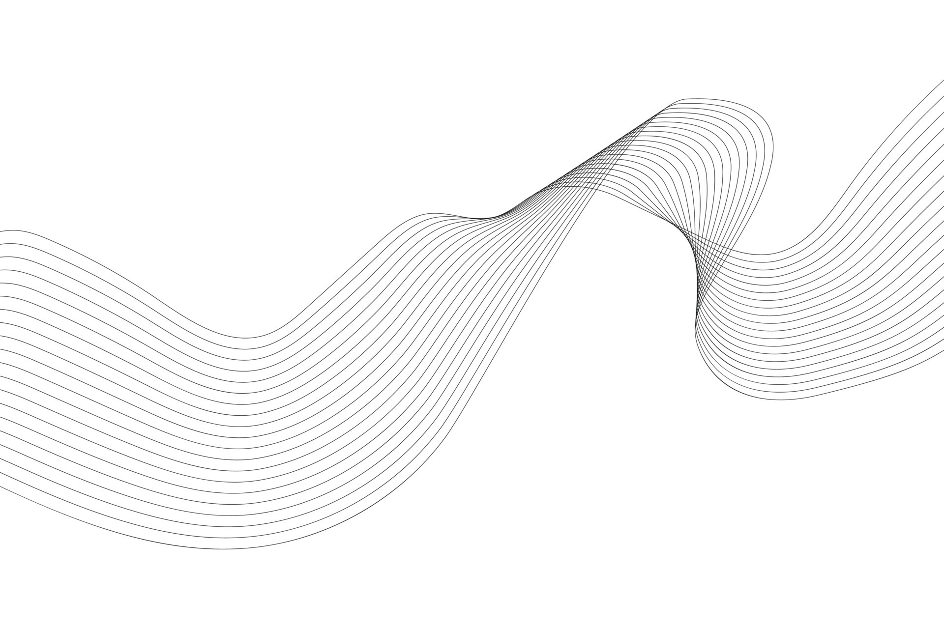 Modern Colorful Wavy Line Background Design White Wave Curve Abstract
