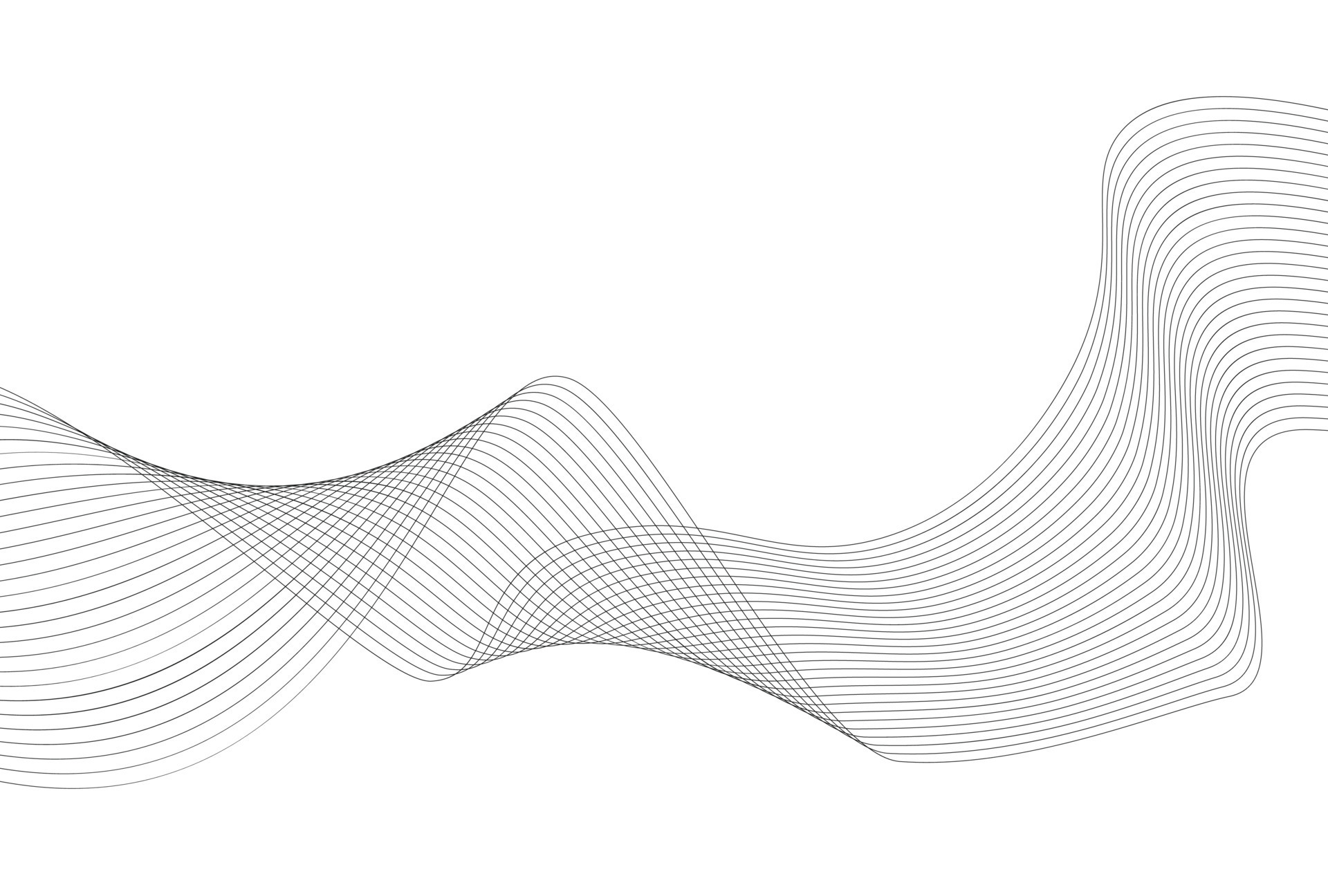 Modern Colorful Wavy Line Background Design White Wave Curve Abstract Background For Business